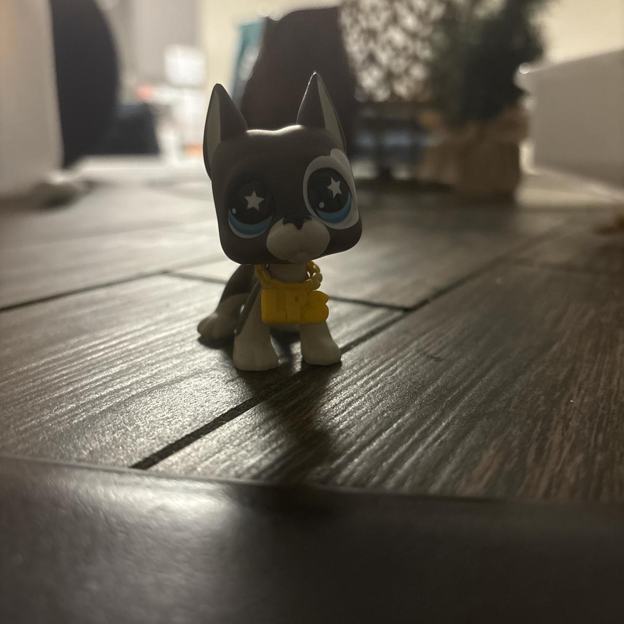 Littlest Pet Shop black and white dog figure #LPS | Depop