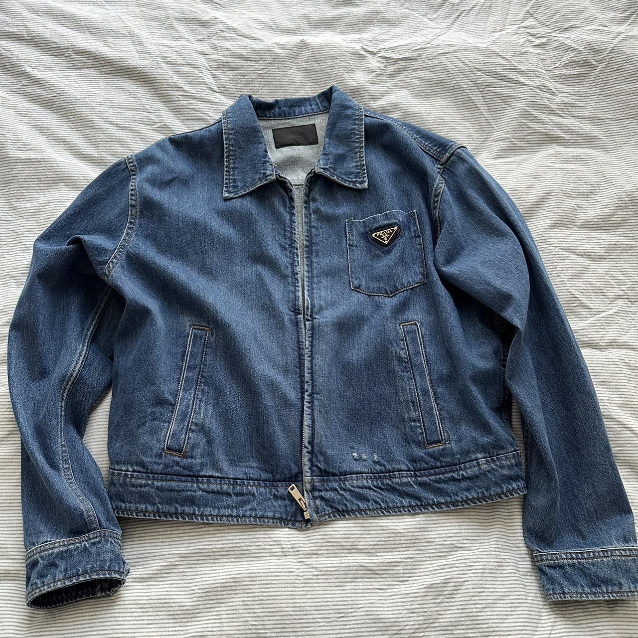 Prada Denim Jacket in perfect new condition - Depop