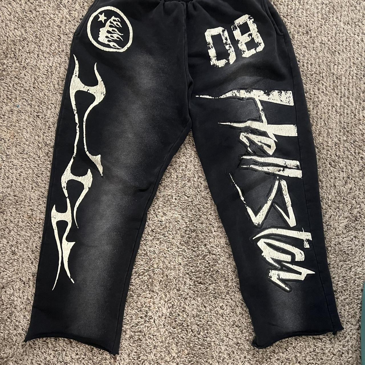 Black & White hellstar joggers - size small - comes... | Depop