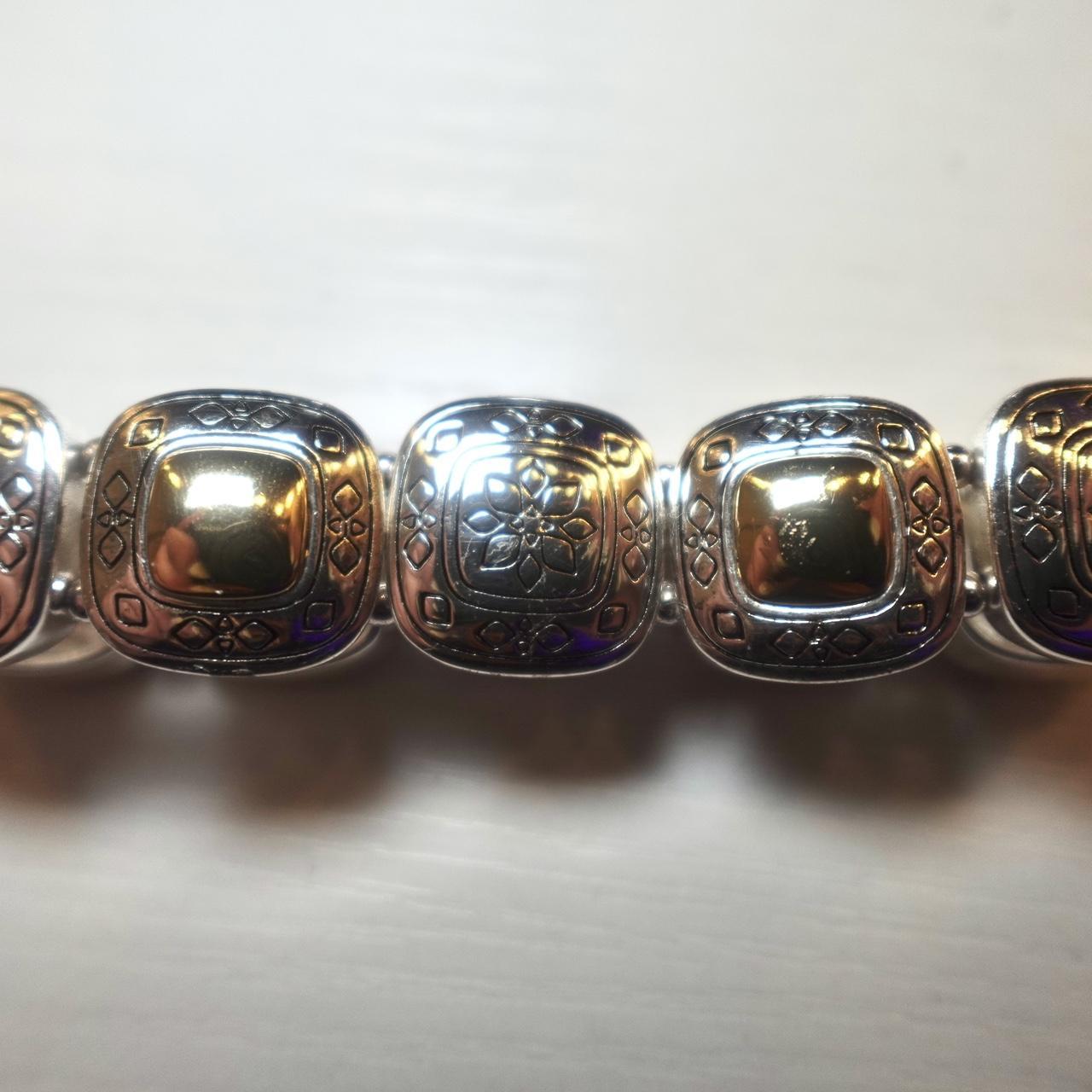 Napier Two Toned Gold Silver Stretch... - Depop