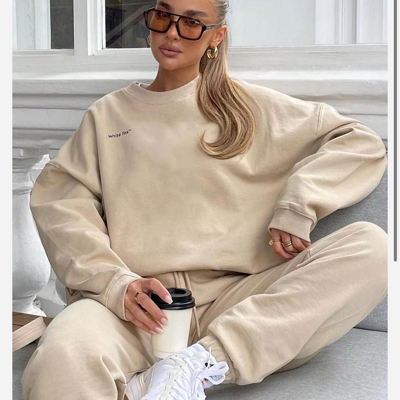 white fox tracksuit - selling as a set 🩷 Sweater... - Depop