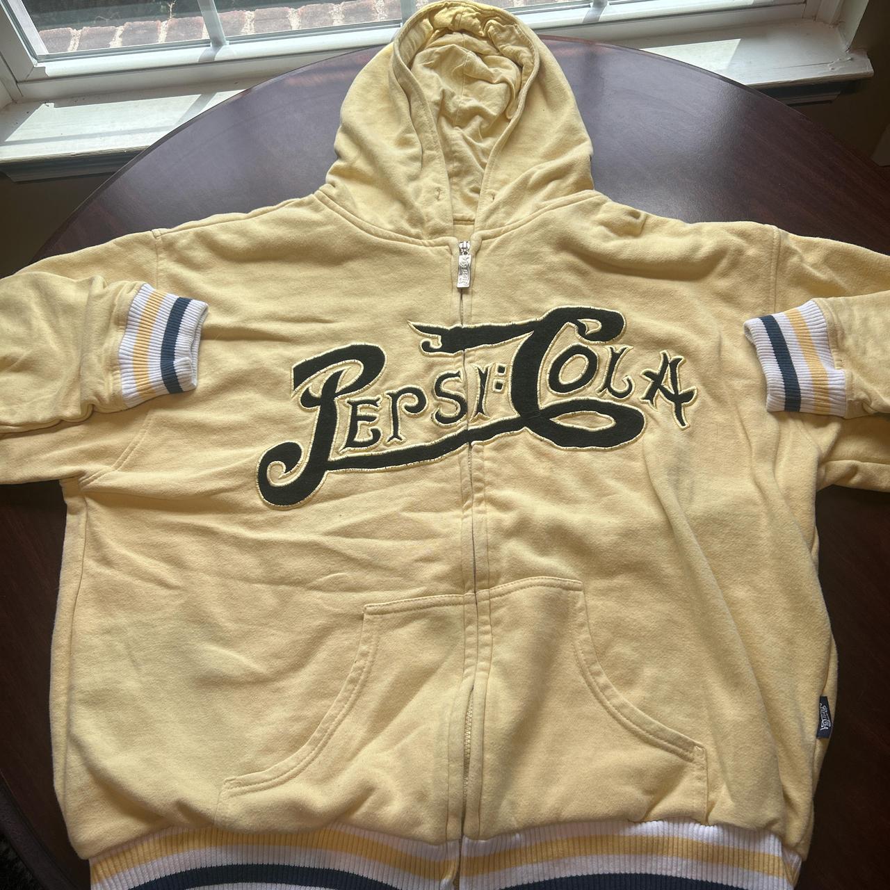 Vintage Pepsi Yellow hoodie | Depop