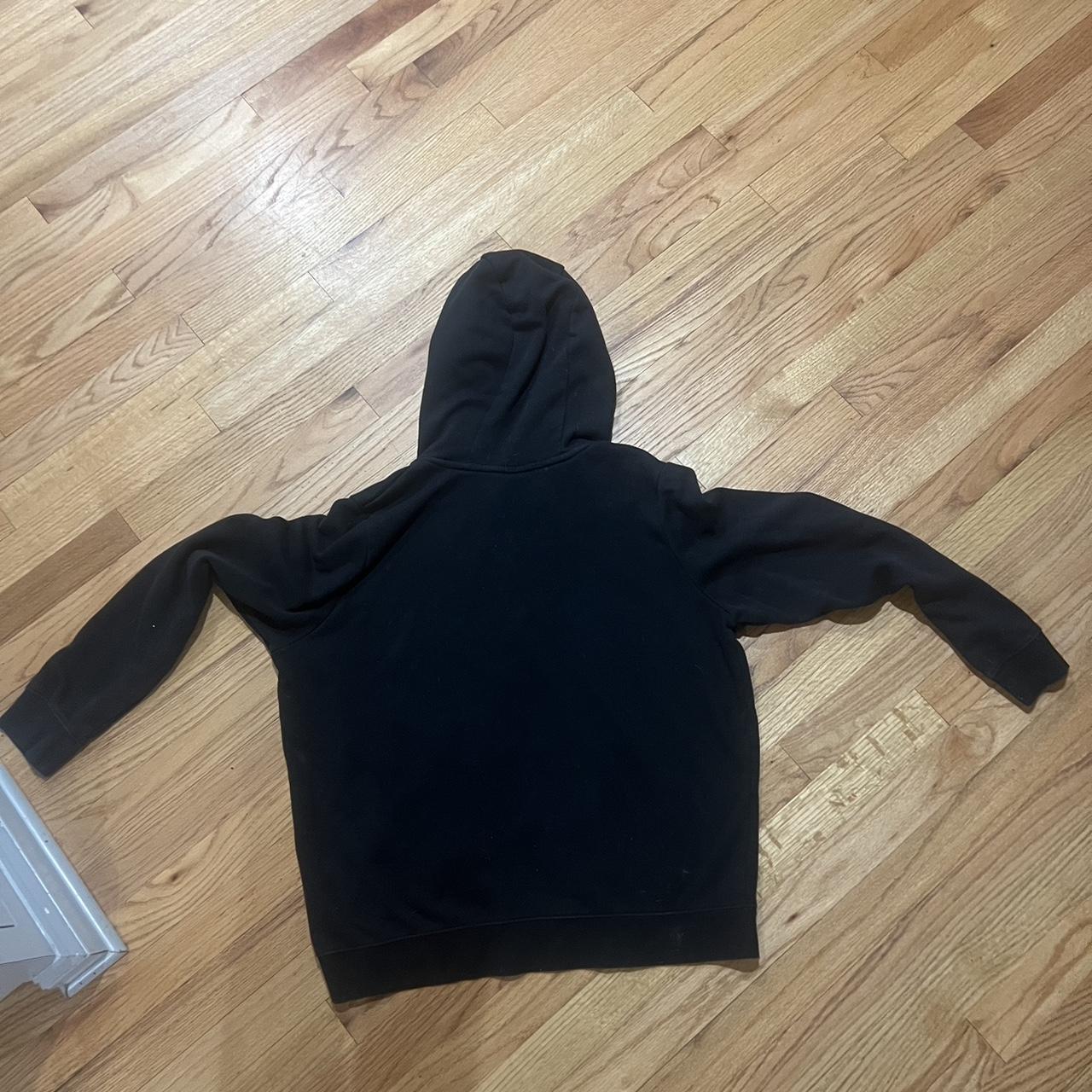 black nike hoodie barely worn - Depop