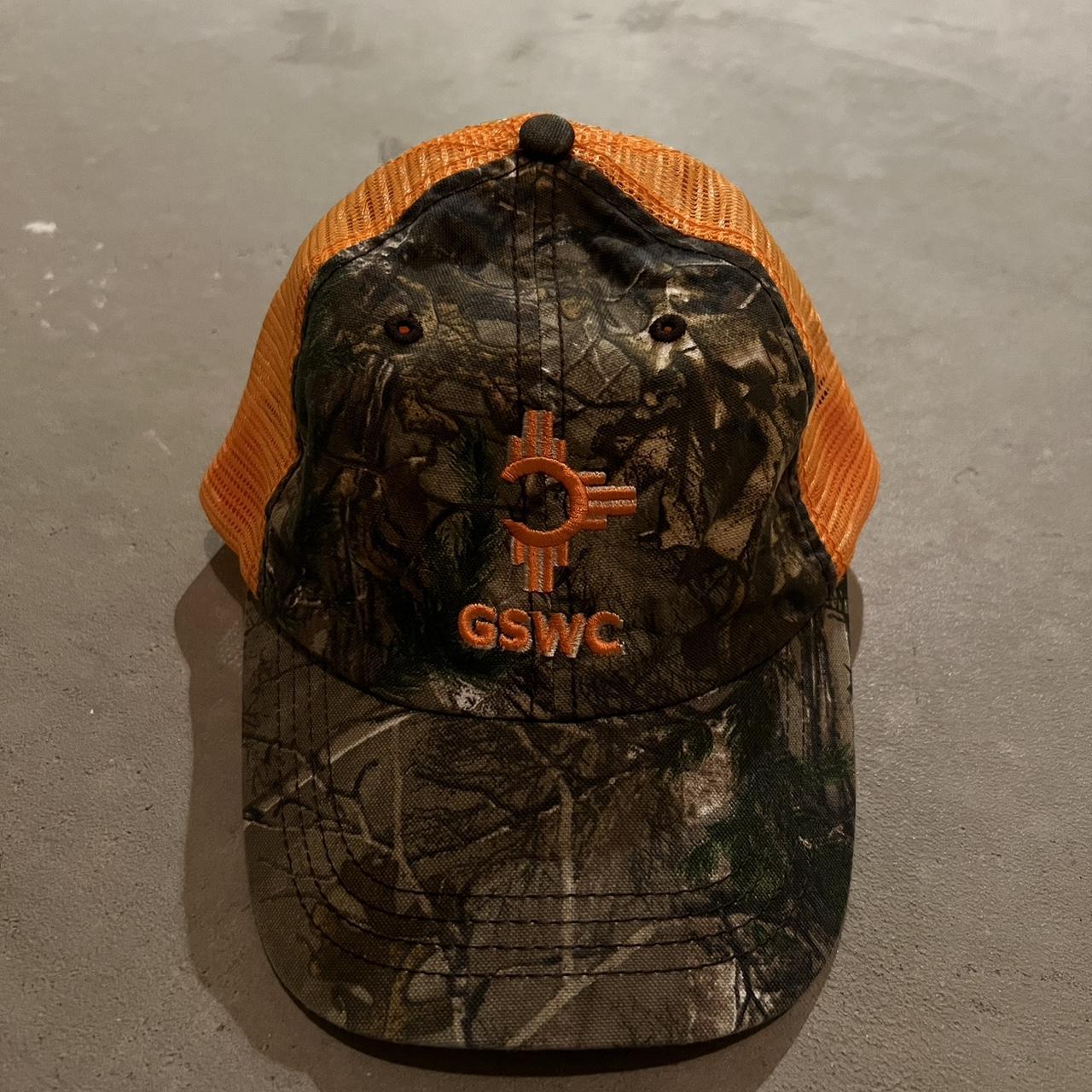 1990s New Mexico GSWC orange and green trucker hat... - Depop