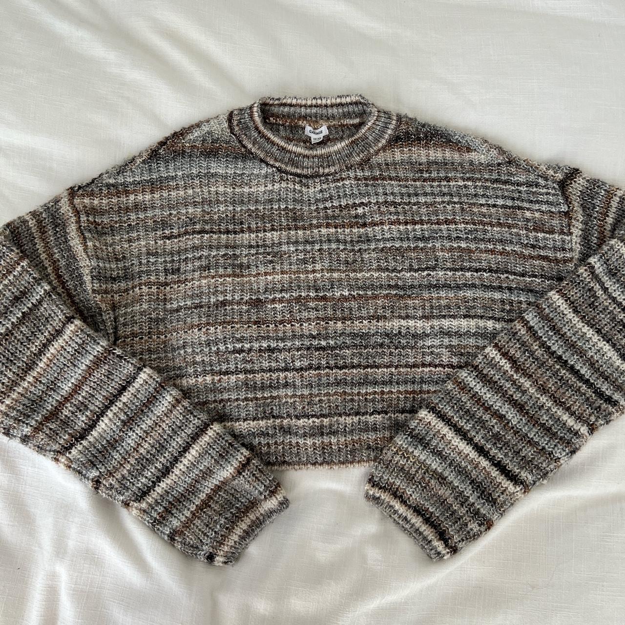 Garage knit sweater Cropped Barely... - Depop