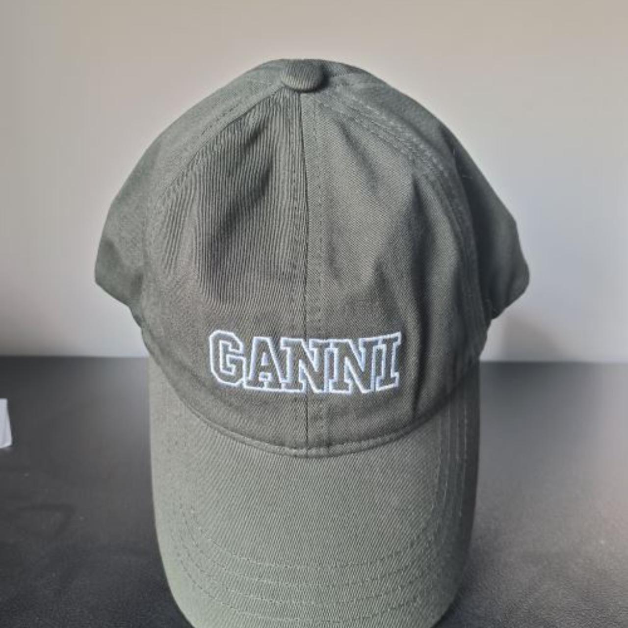 Ganni Women's Grey Hat Status: Brand new,... - Depop