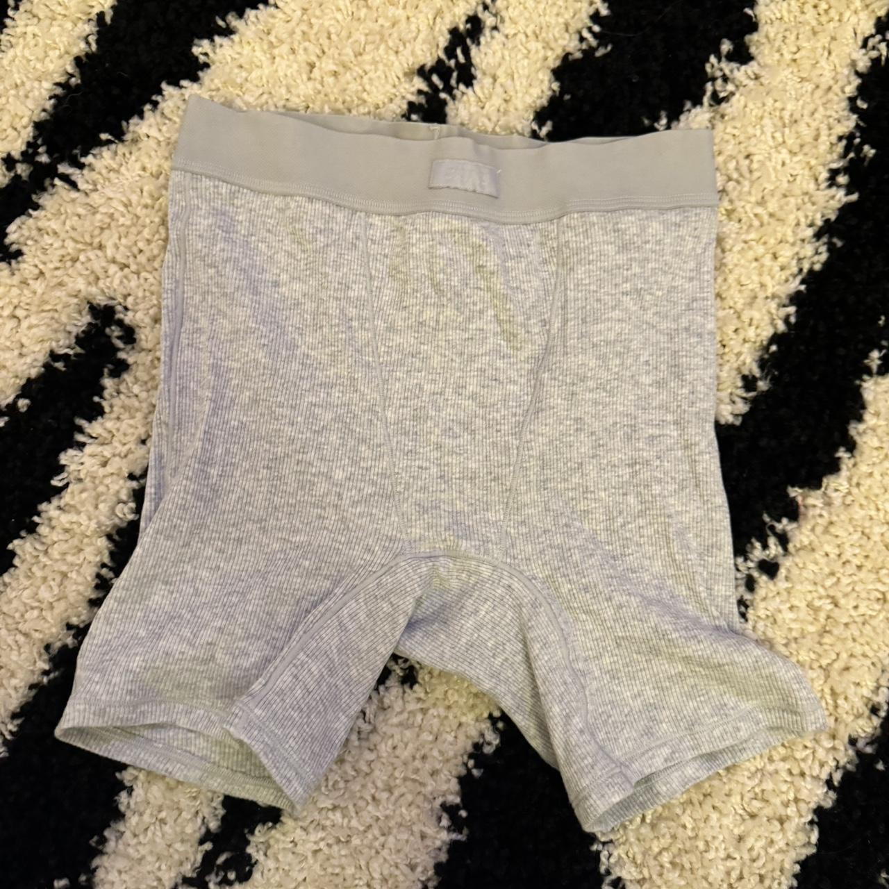 Skims grey boxer shorts Woman’s size xs Never... - Depop