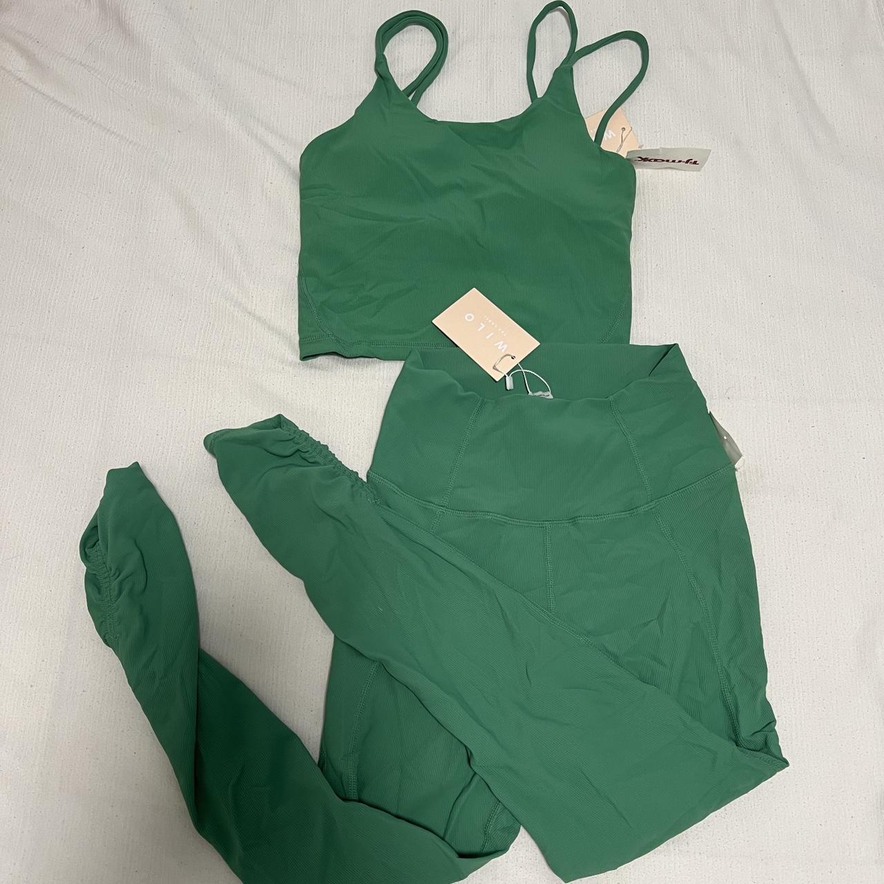 Wilo the label workout set in green size... - Depop
