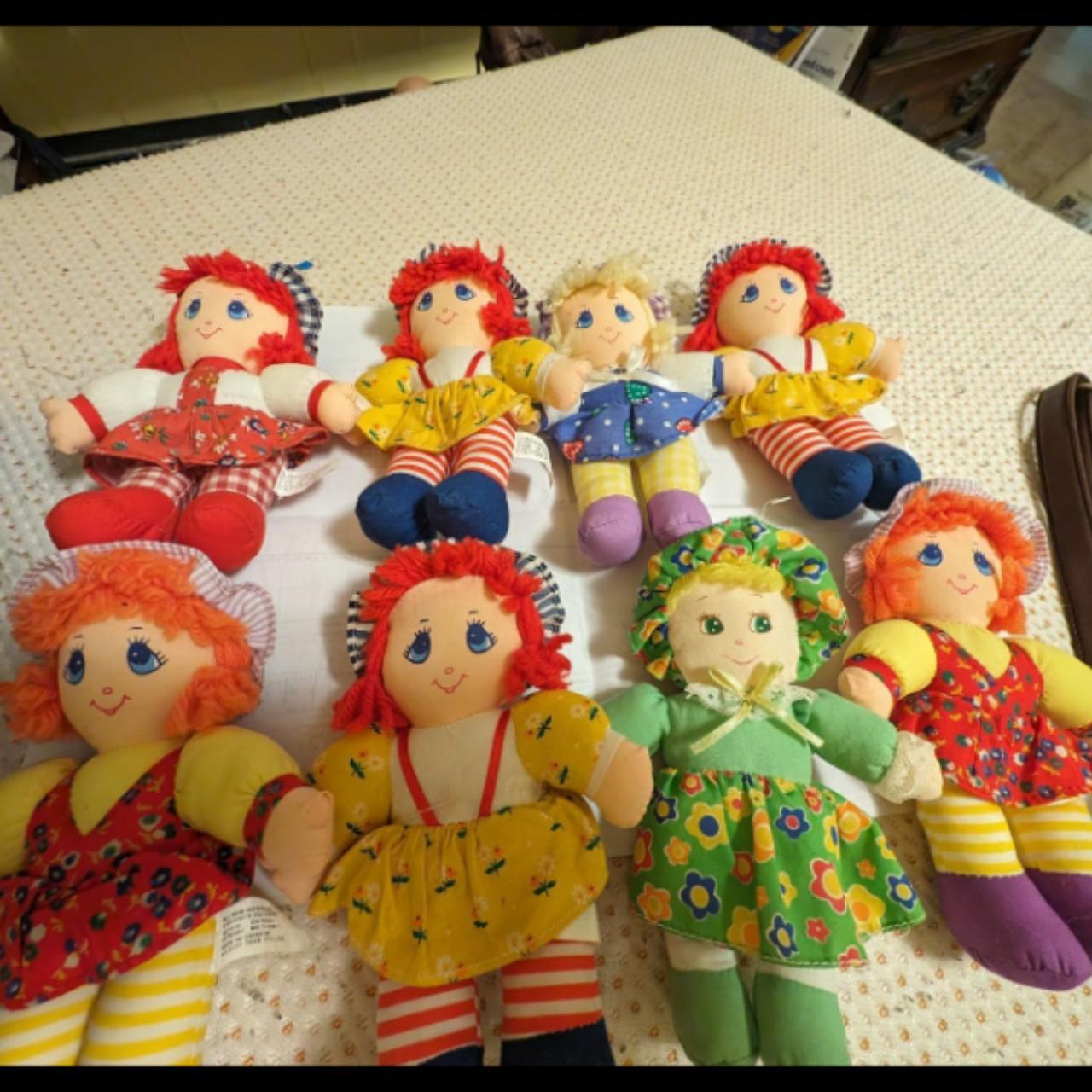 Vintage 1980s Cuddle Wit h.k city toys rag Dolls... | Depop