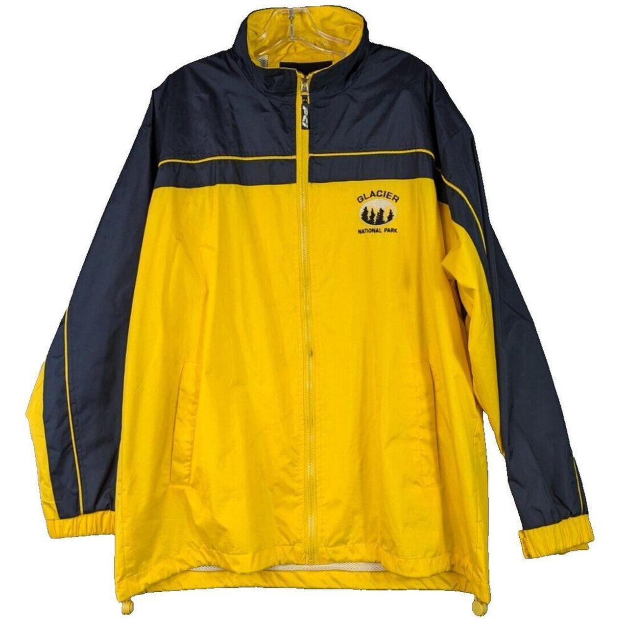 PCI by Kenpo Windbreaker Jacket Yellow Blk Zip... | Depop