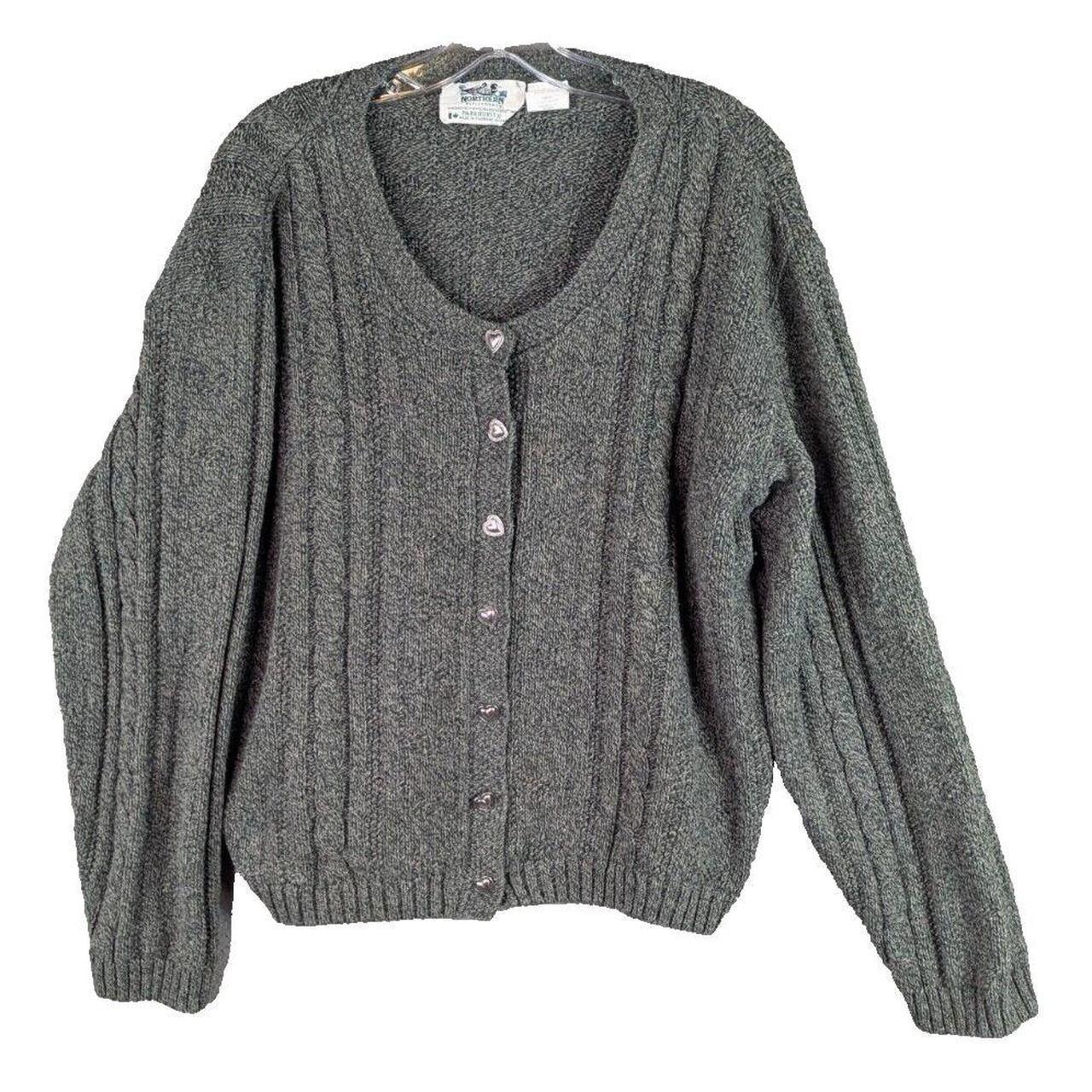 Vtg Northern Reflections Cardigan Sweater Metal... | Depop