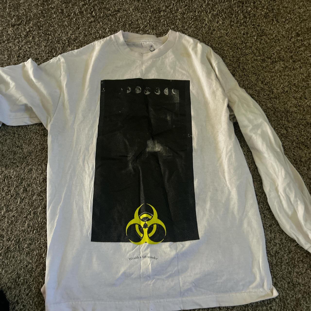 Black scale white long sleeve - Depop
