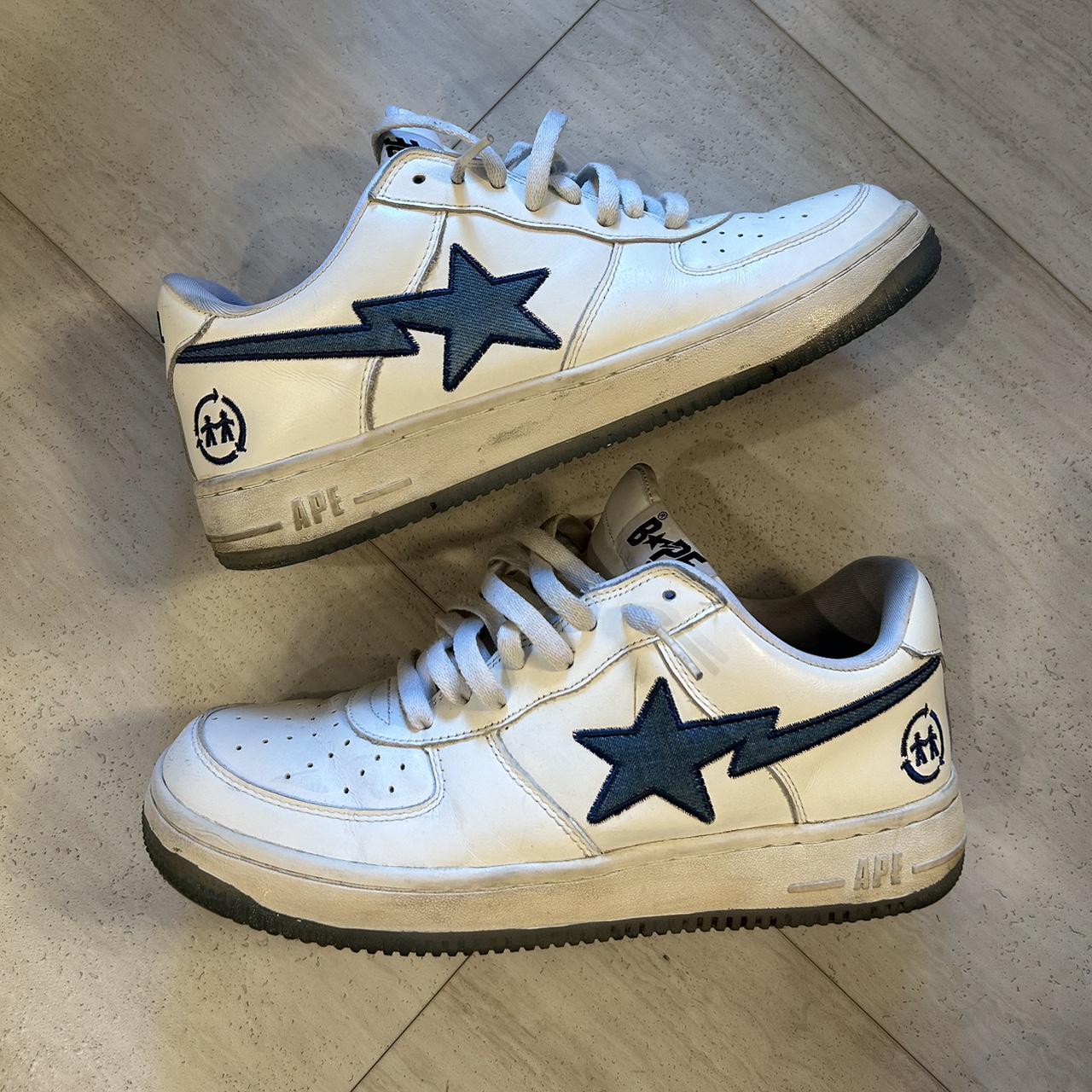 Bape x Im2Ful Bapestas Custom Bapestas Limited... - Depop