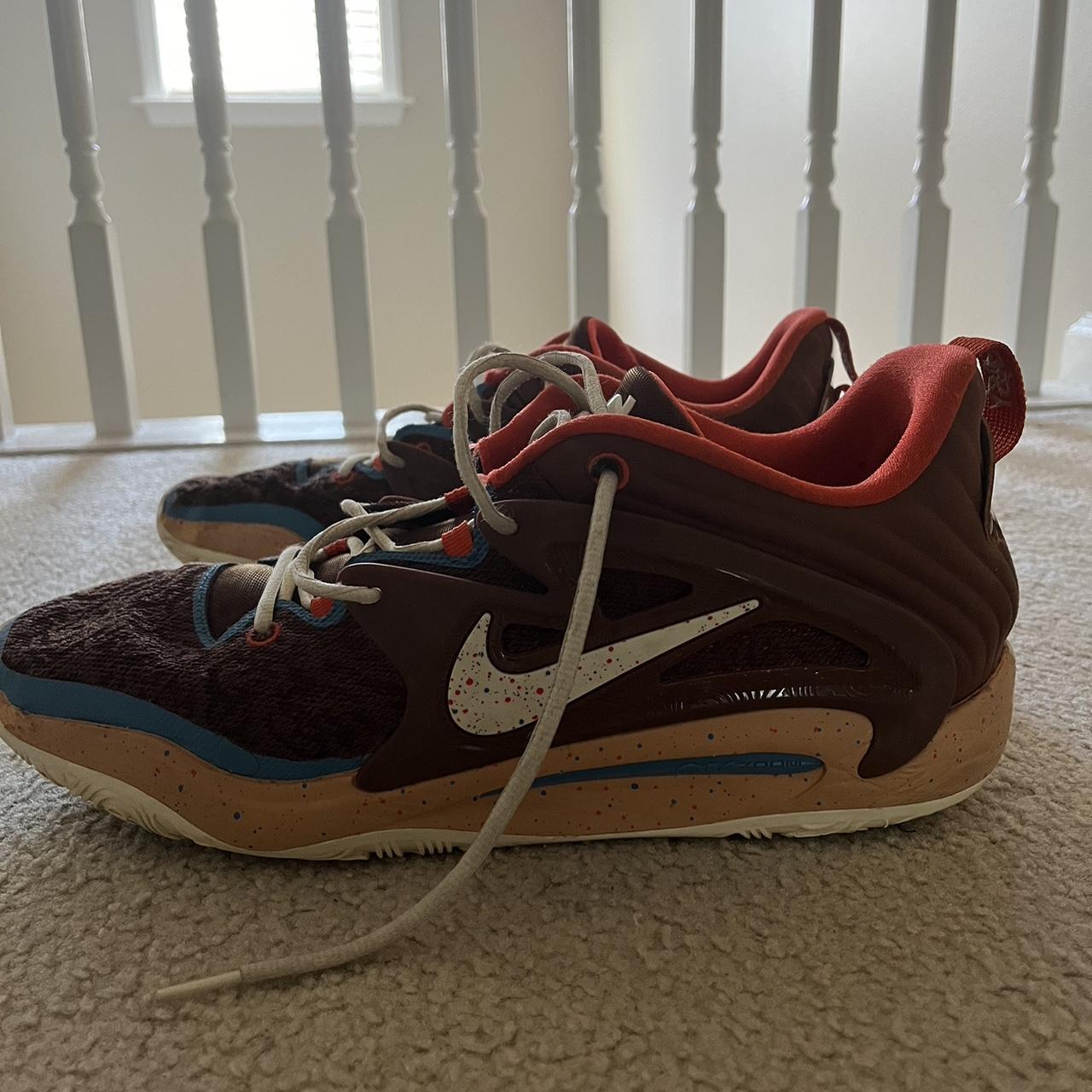 Nike EYBL Player Exclusive Brown KD 15 Size 16 Worn... | Depop