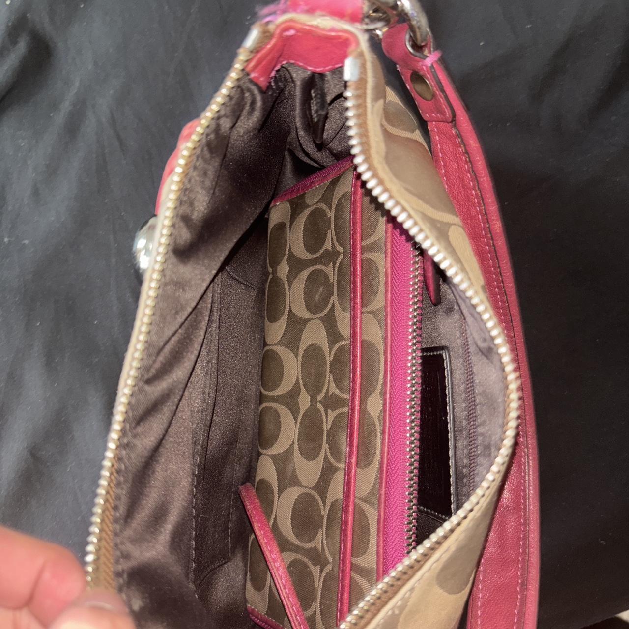 2000s Y2K beige & pink coach purse + wallet. Selling... | Depop
