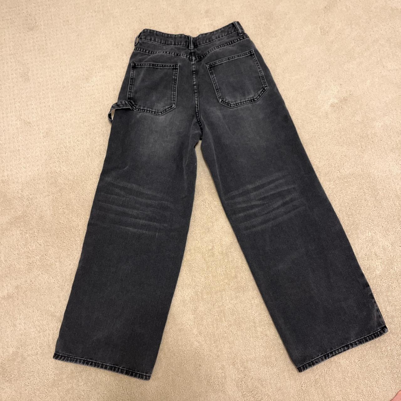 Black baggy jeans Shein Size 27 - Depop