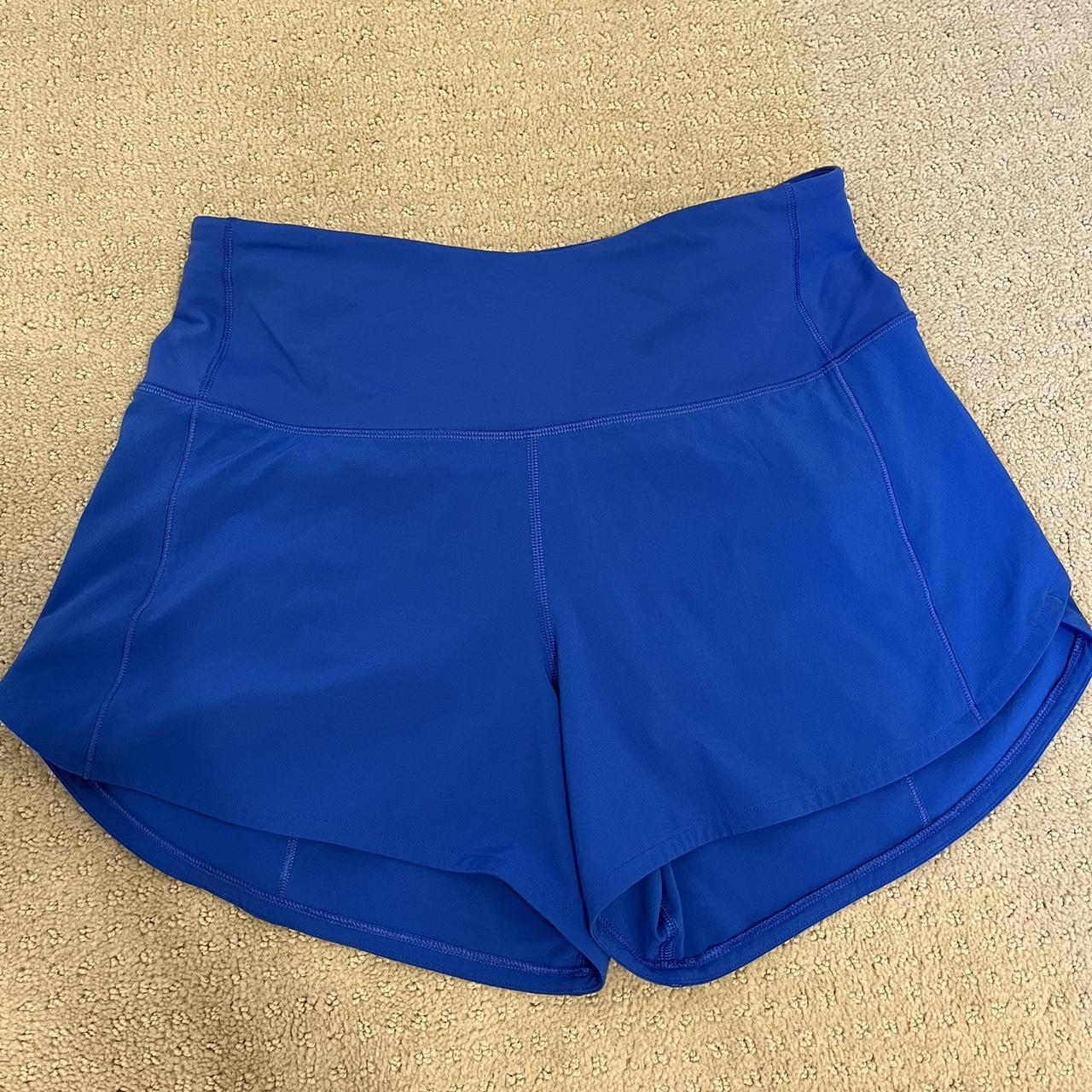Blue lululemon shorts size 4 - Depop
