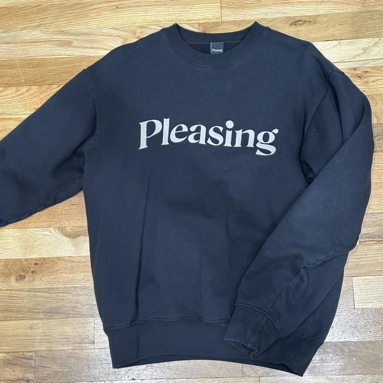 pleasing original black crewneck sweater size... - Depop
