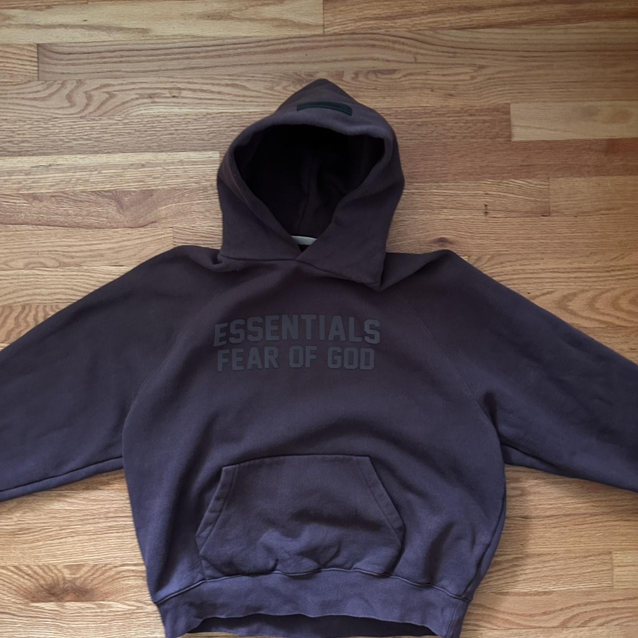Fear of God essentials “Plum” hoodie SS23 looks more... - Depop