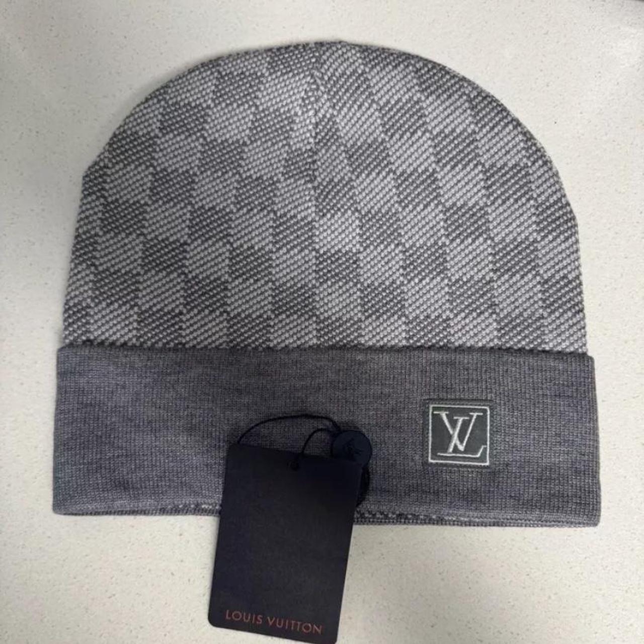 LV Monogram Beanie Gray/Never Used - Depop