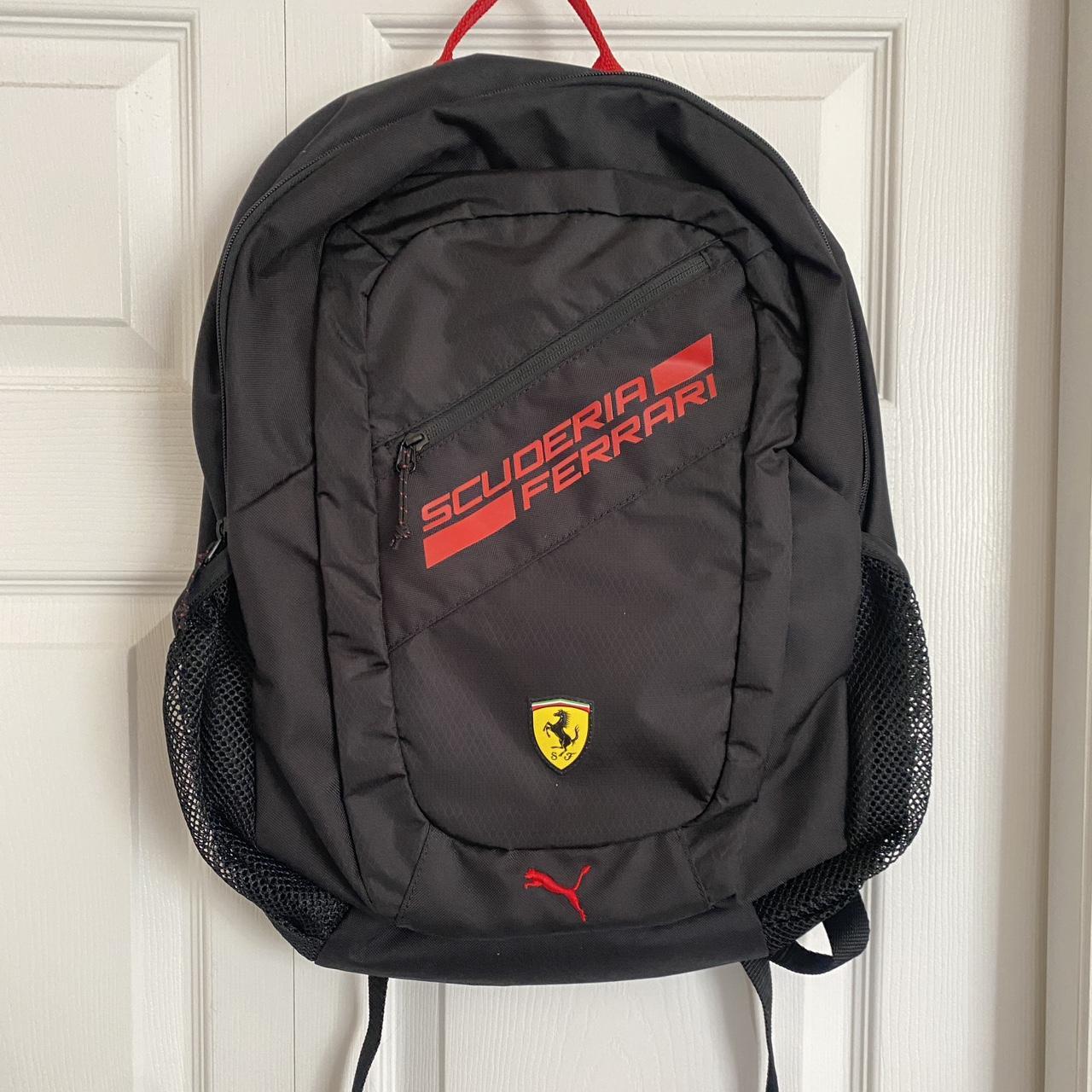 Ferrari Men's Red and Black Bag | Depop