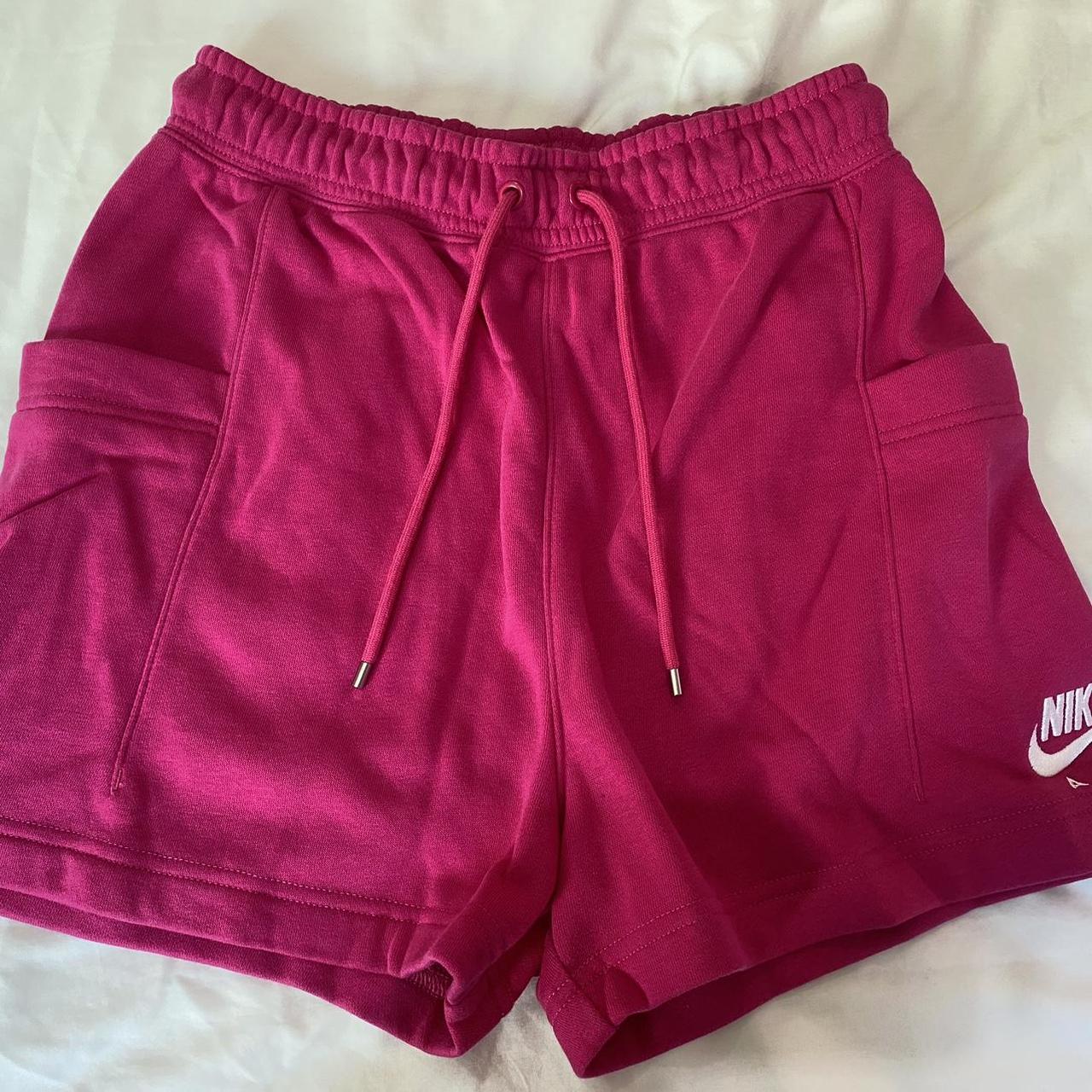 - pink nike shorts - worn a few times but like new... - Depop