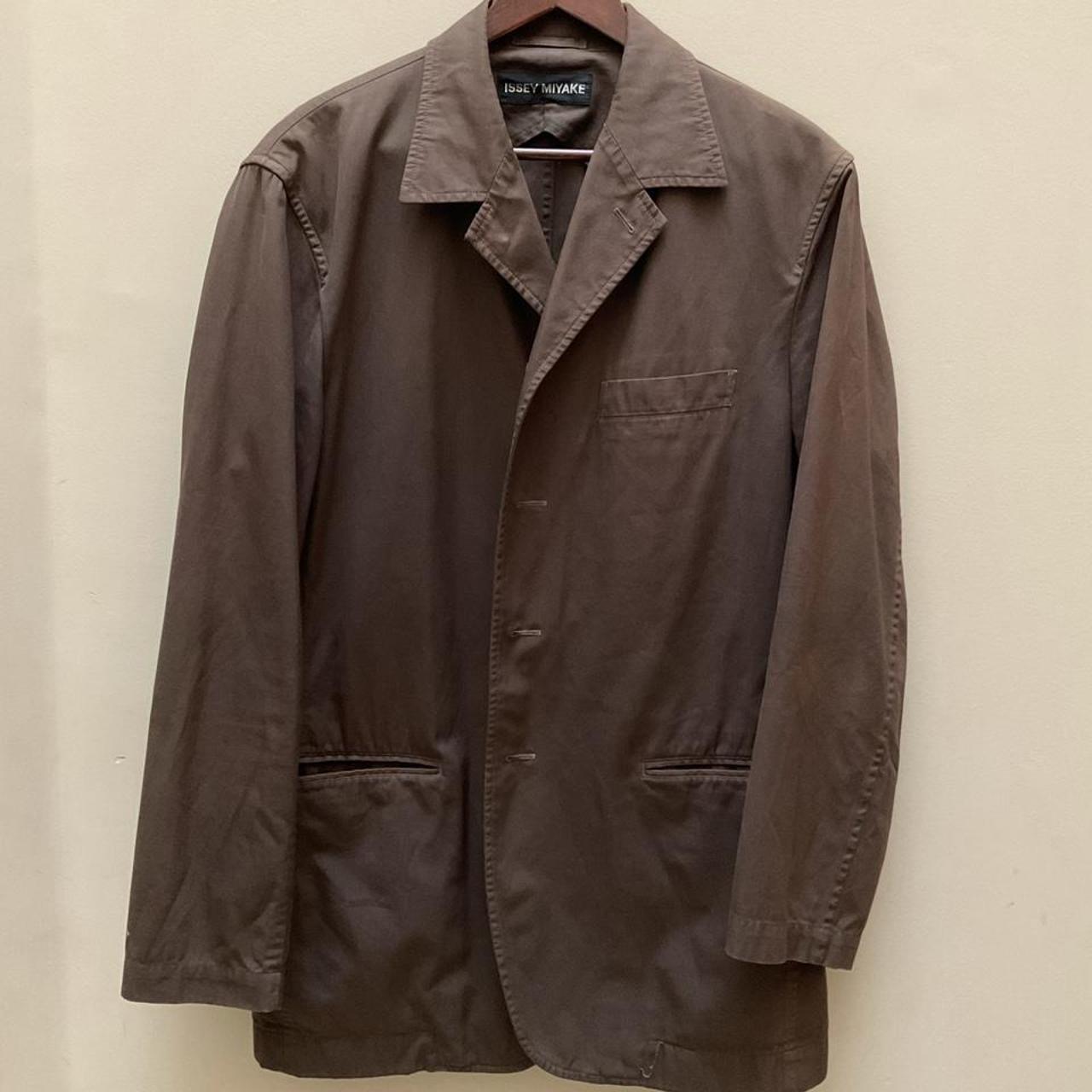 VTG ISSEY 4 BUTTON COAT BEAUTIFUL WORN / SUN FADED... - Depop