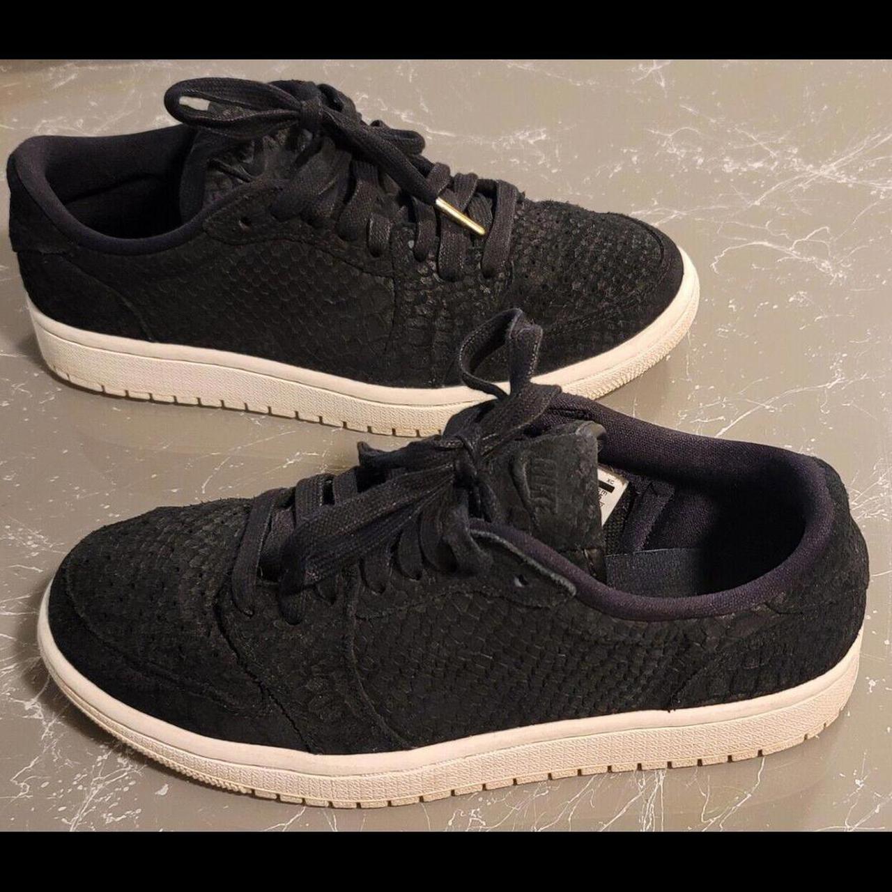 Nike Air Jordan 1 Retro Low NS Black Python... - Depop