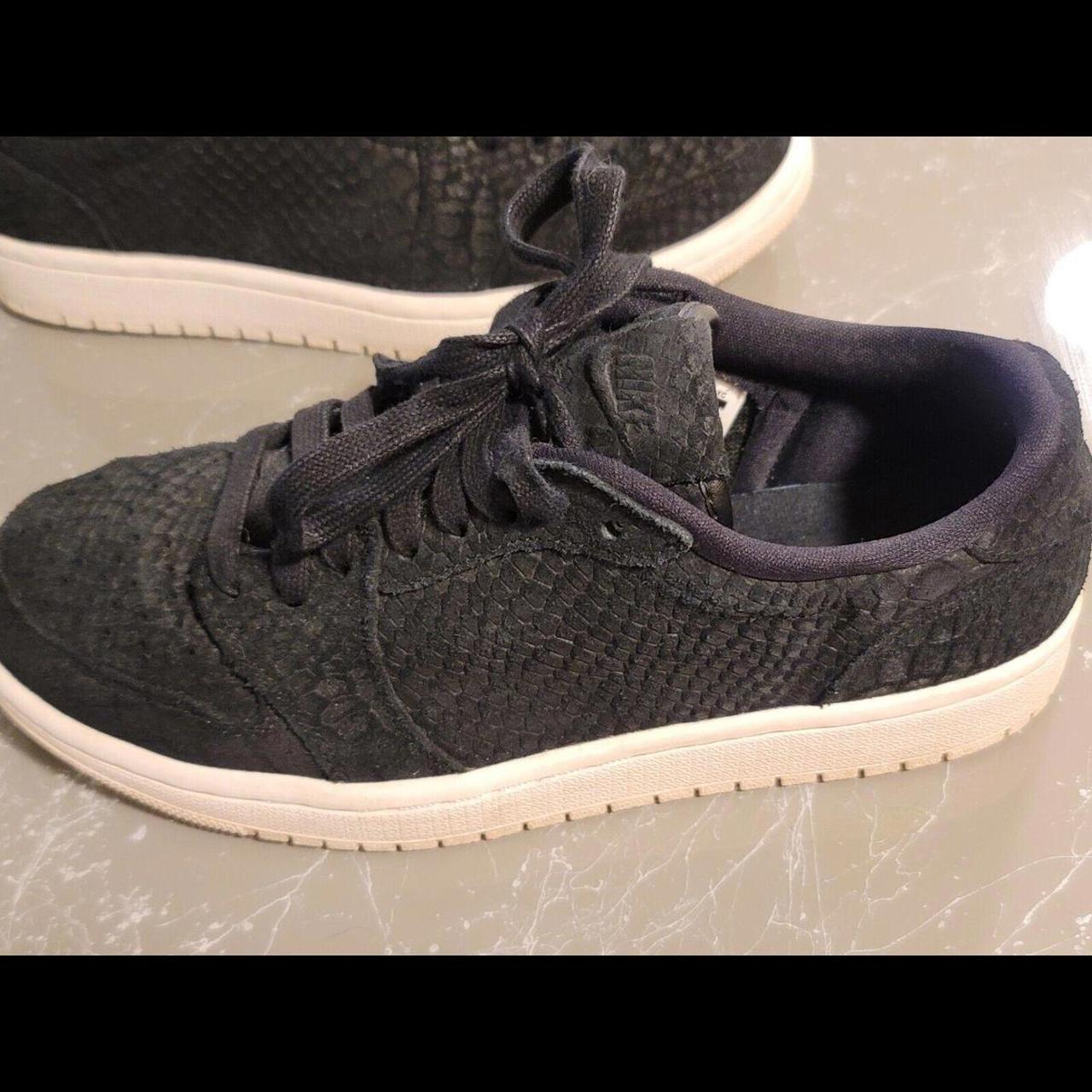 Nike Air Jordan 1 Retro Low NS Black Python... - Depop
