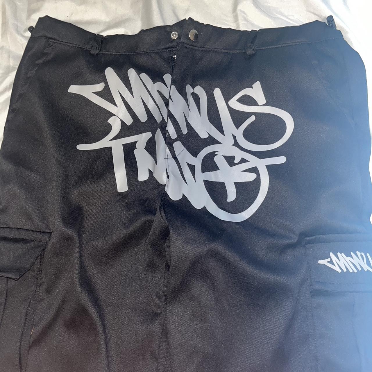 Minus 2 Medium Size M Cargo Pants Grey and Black... - Depop