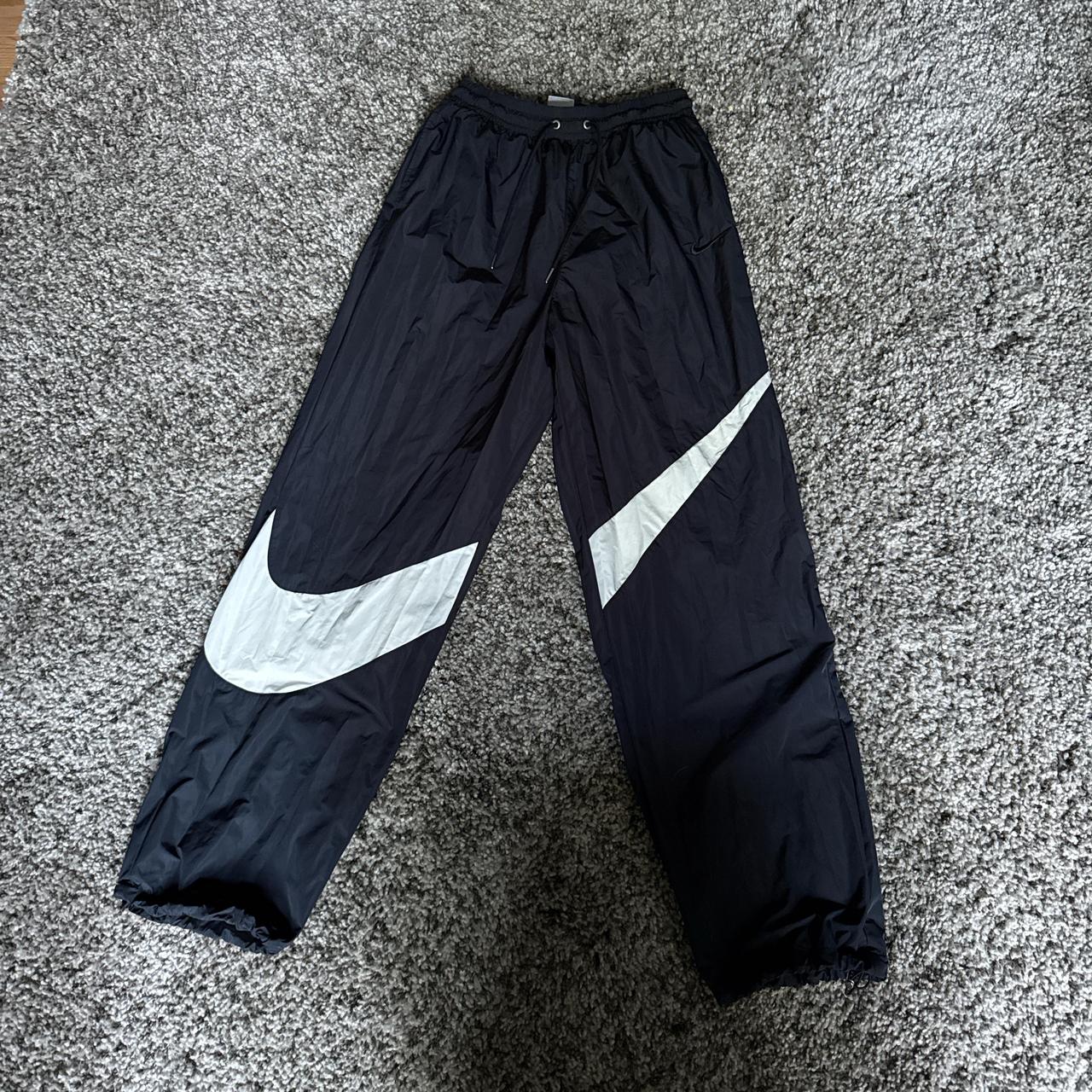 Nike track pants, sinch able cuffs - Depop