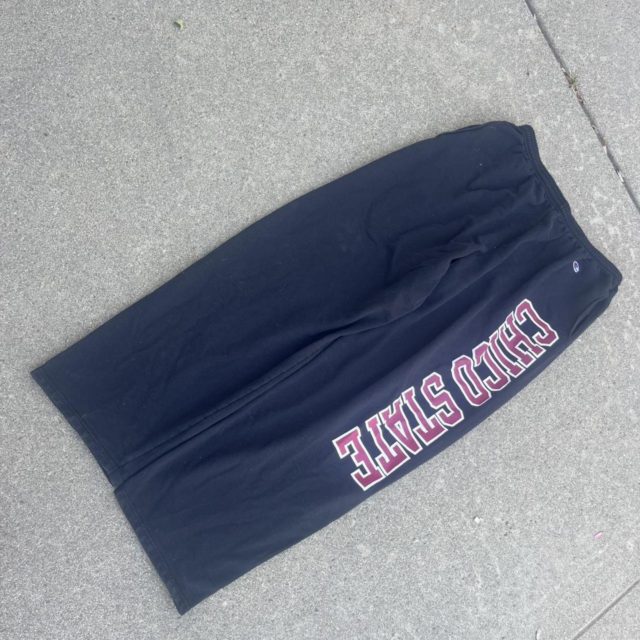 Navy blue Chico state Champion wideleg... | Depop