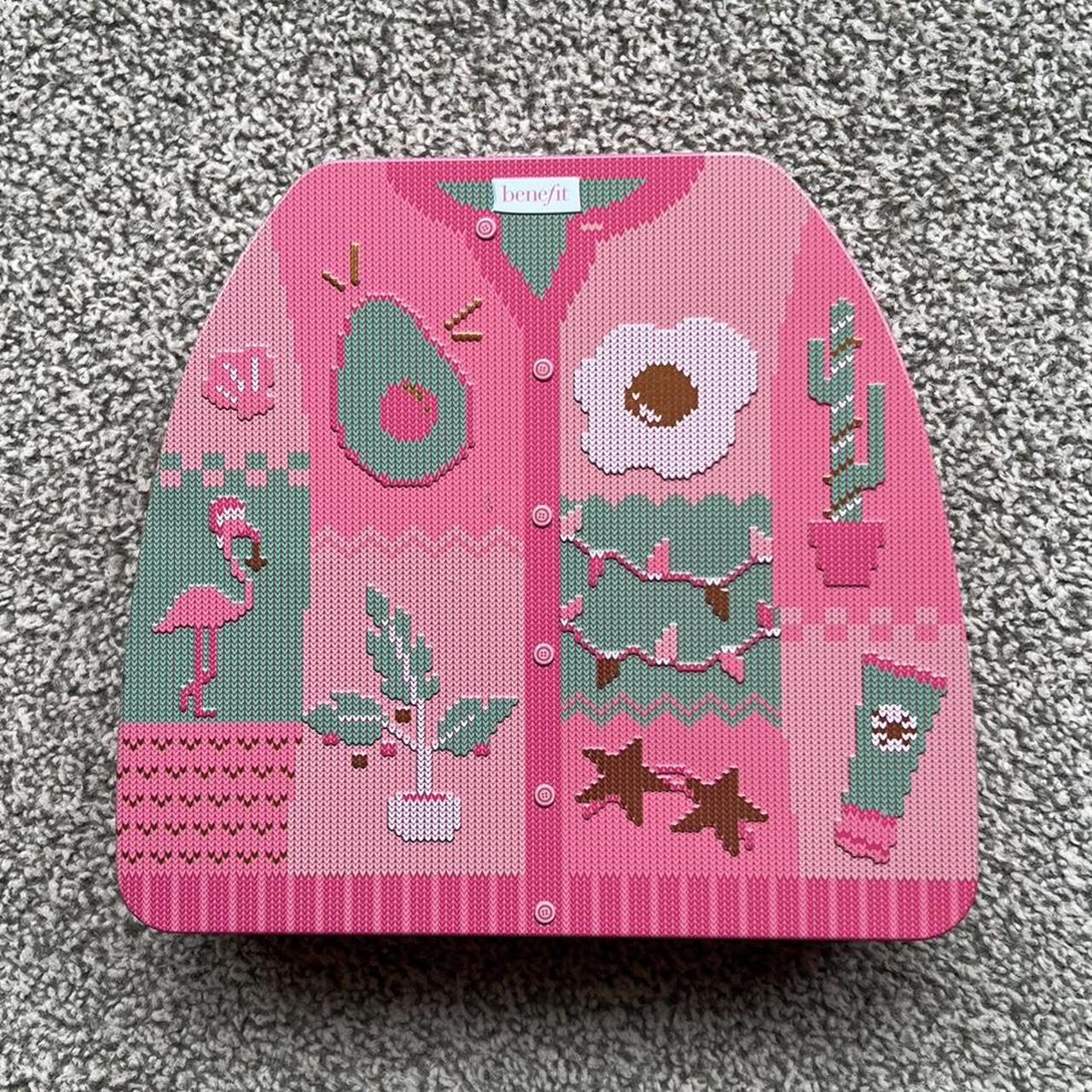 BENEFIT gift tin box and wrapping paper. Can he... - Depop