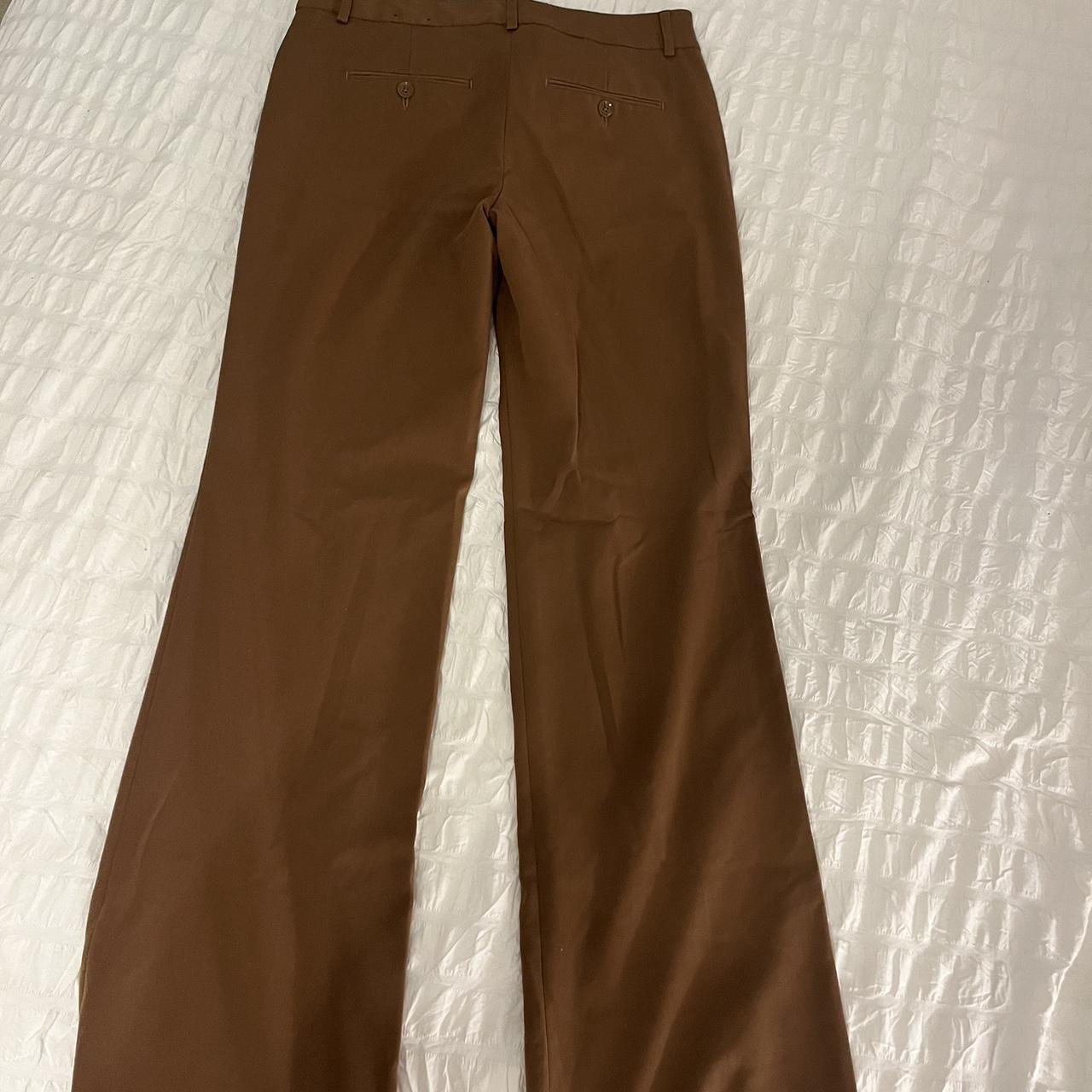 Brown express business casual pants, slight flare - Depop