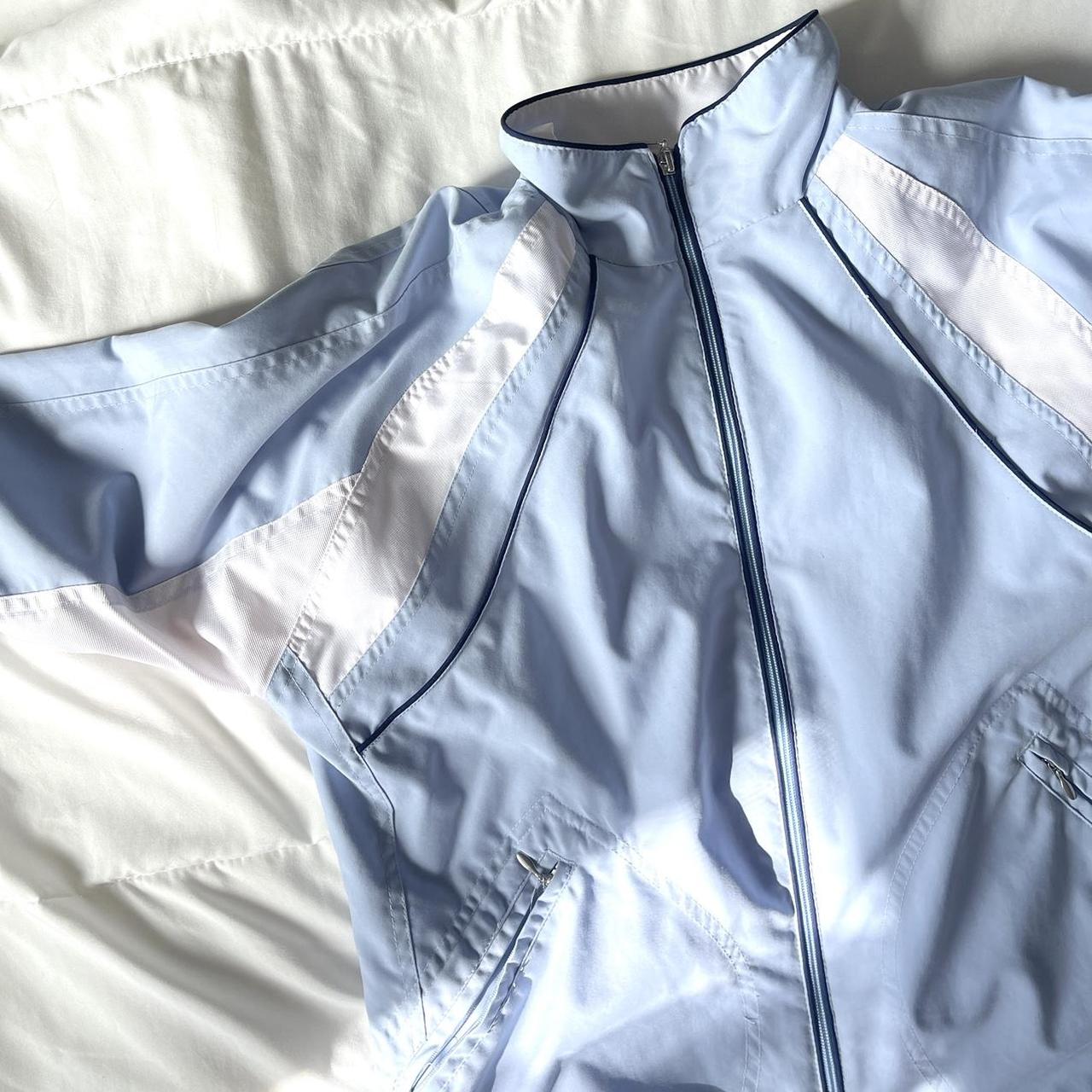 Light Blue Wilson Zip Up Jacket Great use for... - Depop