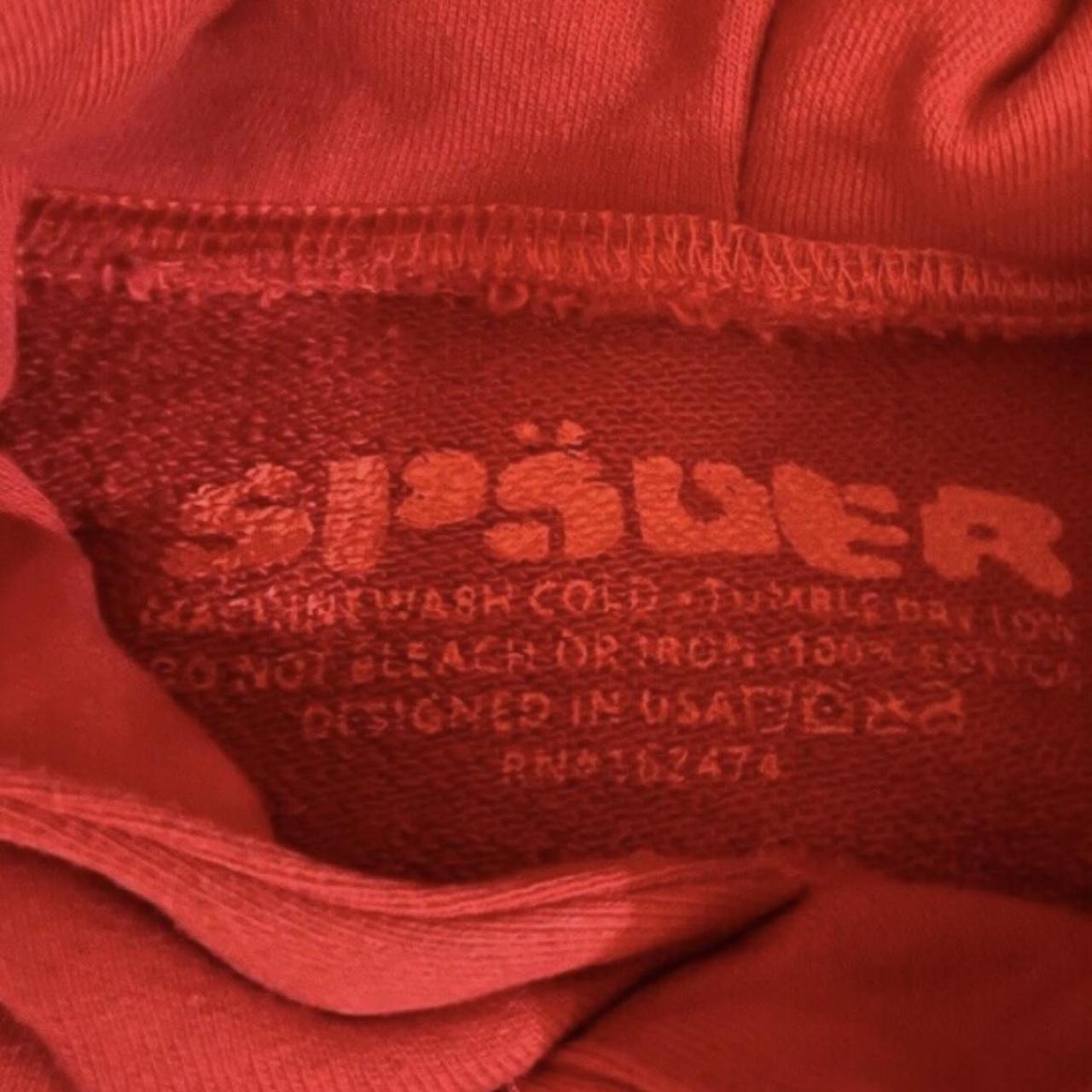 red sp5der 555 hoodie ! great condition worn a... - Depop