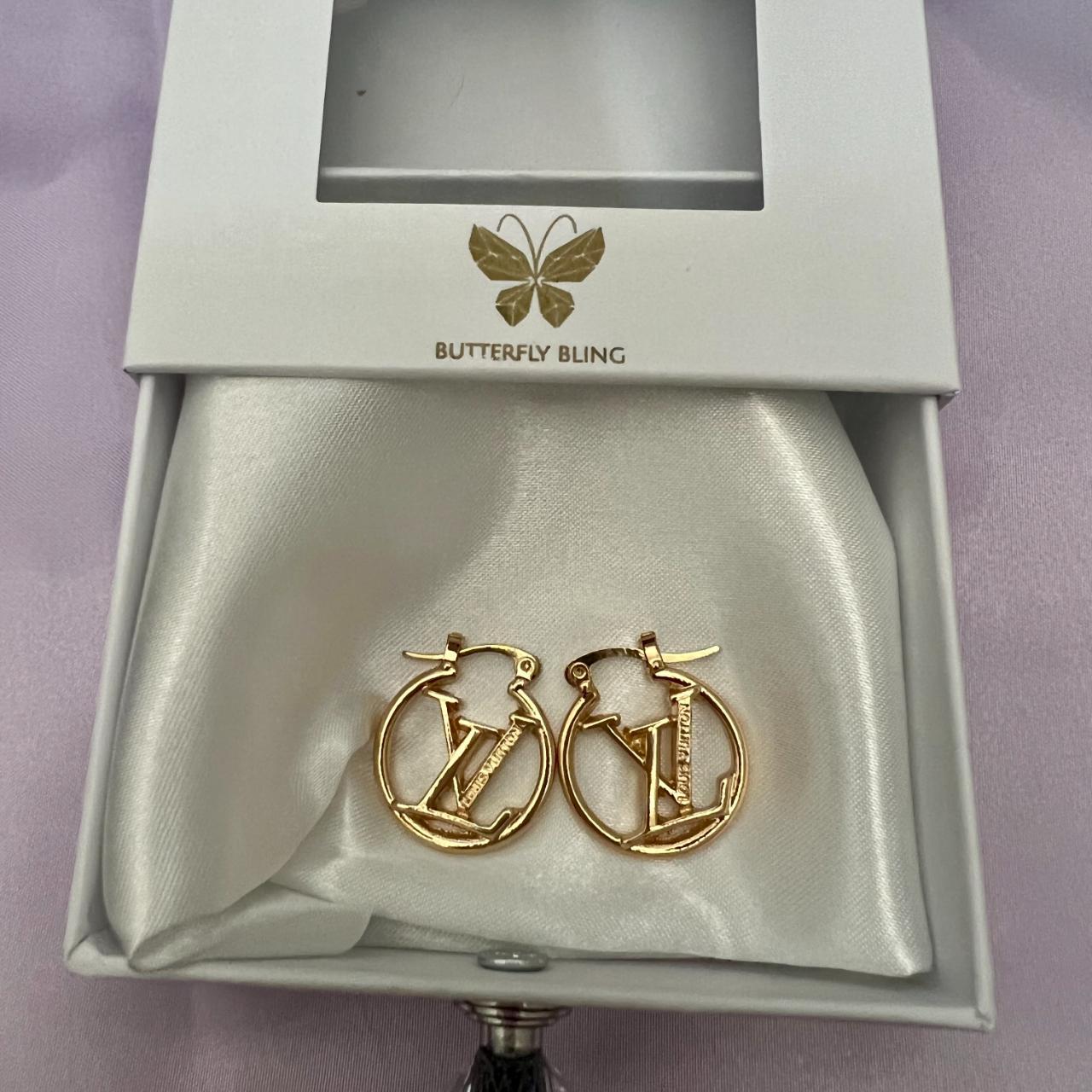 Small LV hoop earrings. New, never worn. - Depop