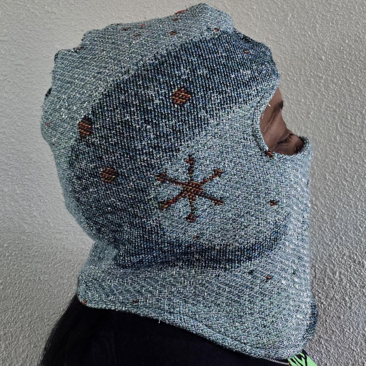 Blue with silver thread Shiesty balaclava ski mask... | Depop