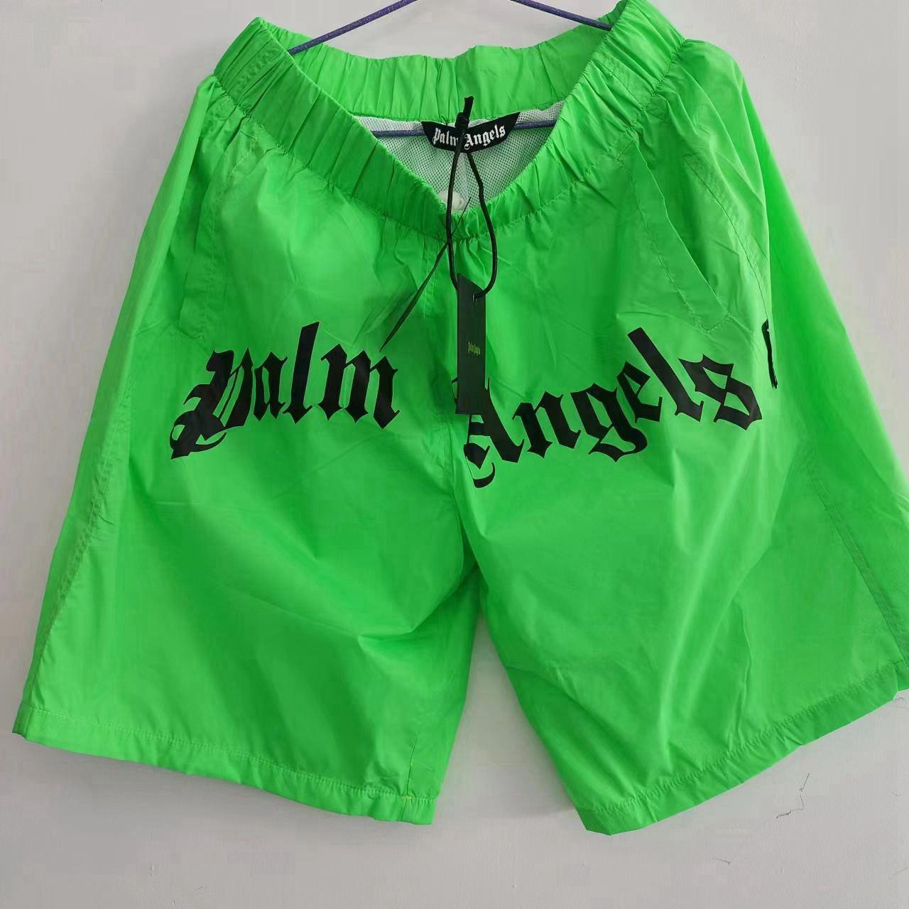 Palm Angel Men's Shorts Fluorescent Green Brand new... - Depop