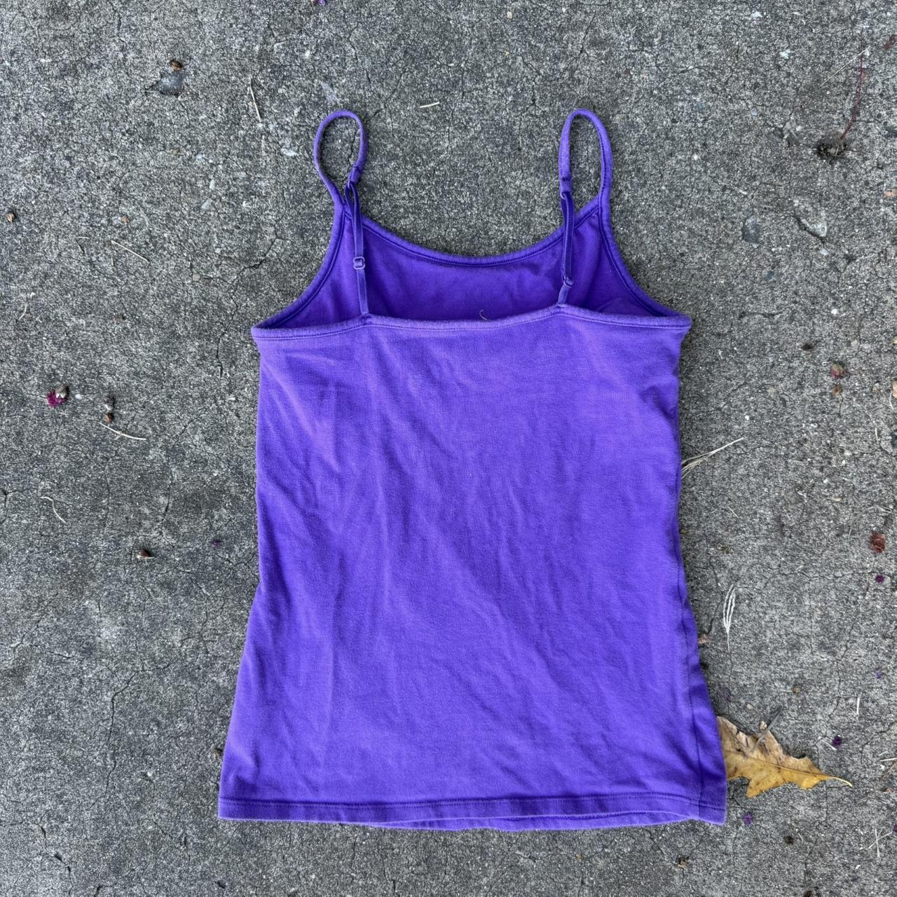 Y2K 2000s purple Justice sequin cami youth 12-... | Depop