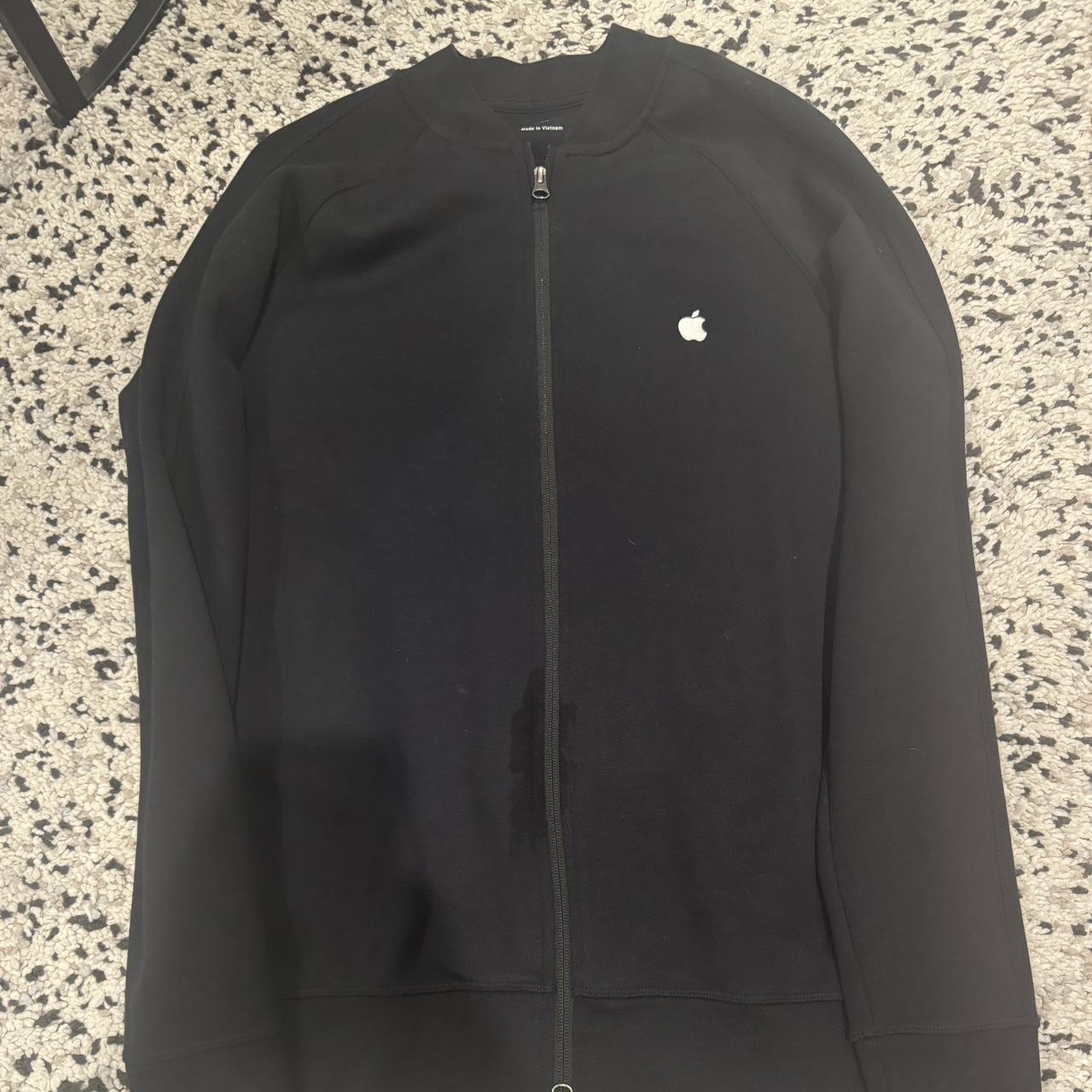 Black offical Apple Store jacket, Size M (has some... - Depop