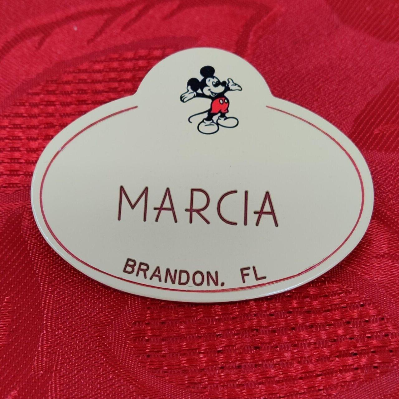 VINTAGE DISNEY MICKEY Cast Member Name Tag Employee... | Depop