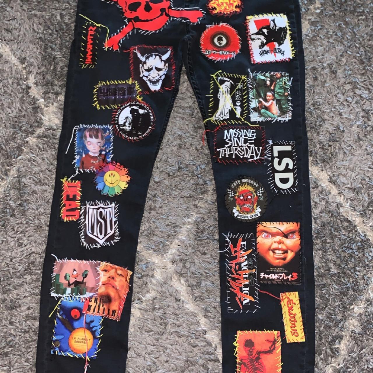 MST JEANS custom 1 of 1 zillakami pants took me 27... - Depop