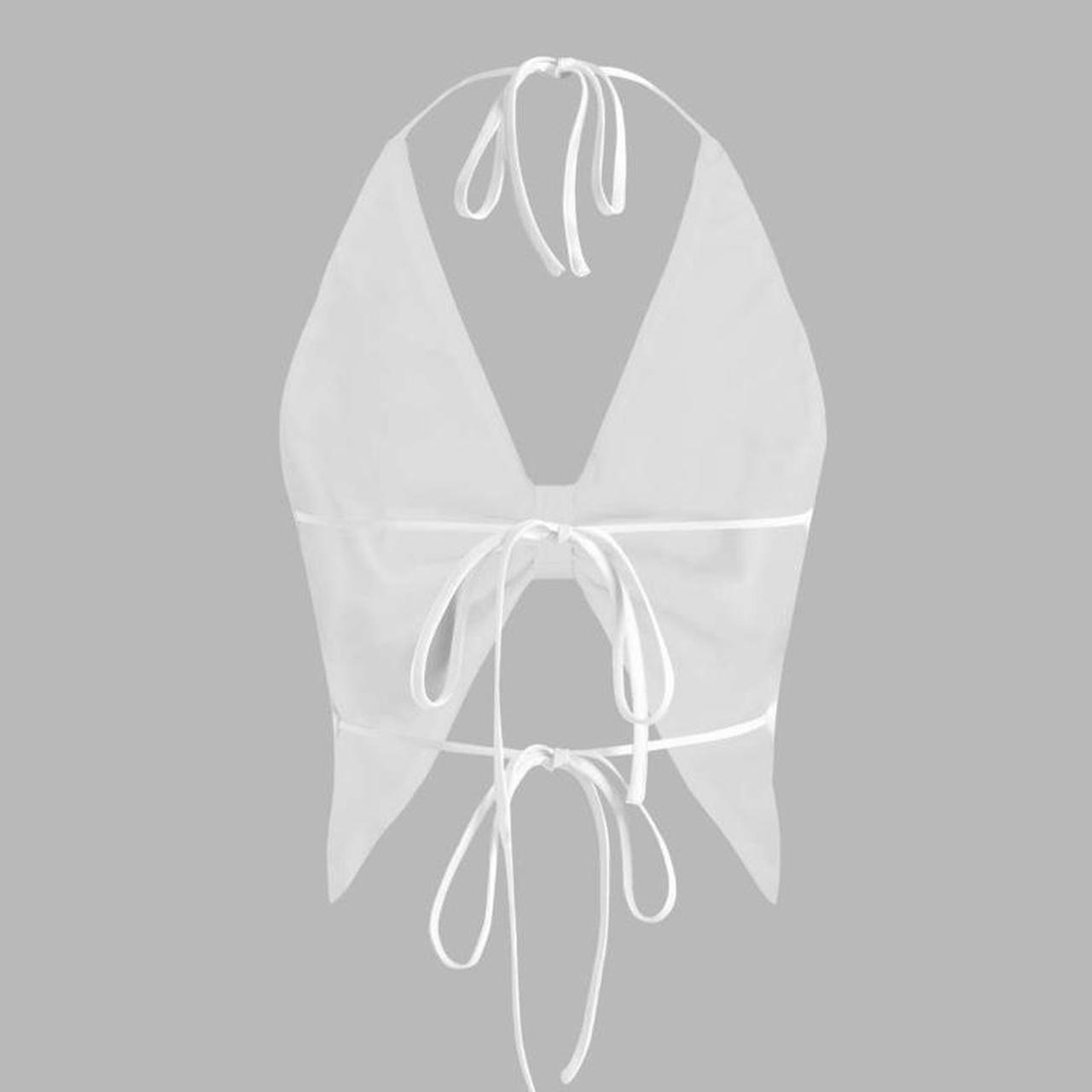 Cider Bow Halter Backless Crop Top #Cider #Backless... - Depop