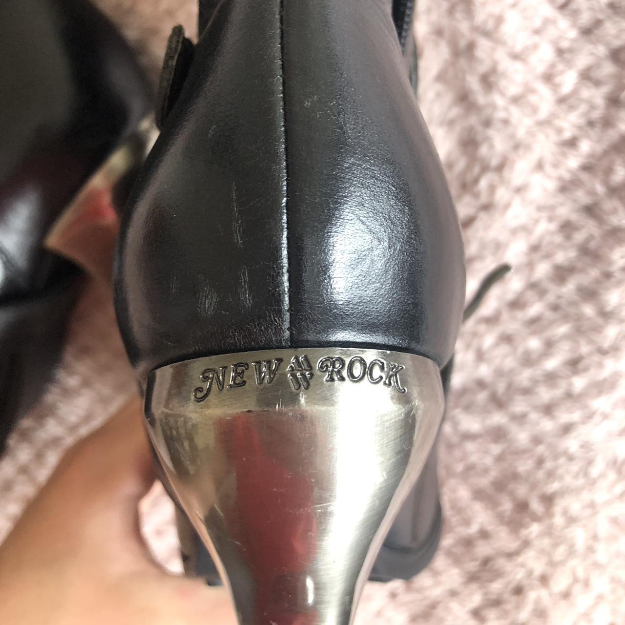 New Rock Women's Black Boots | Depop