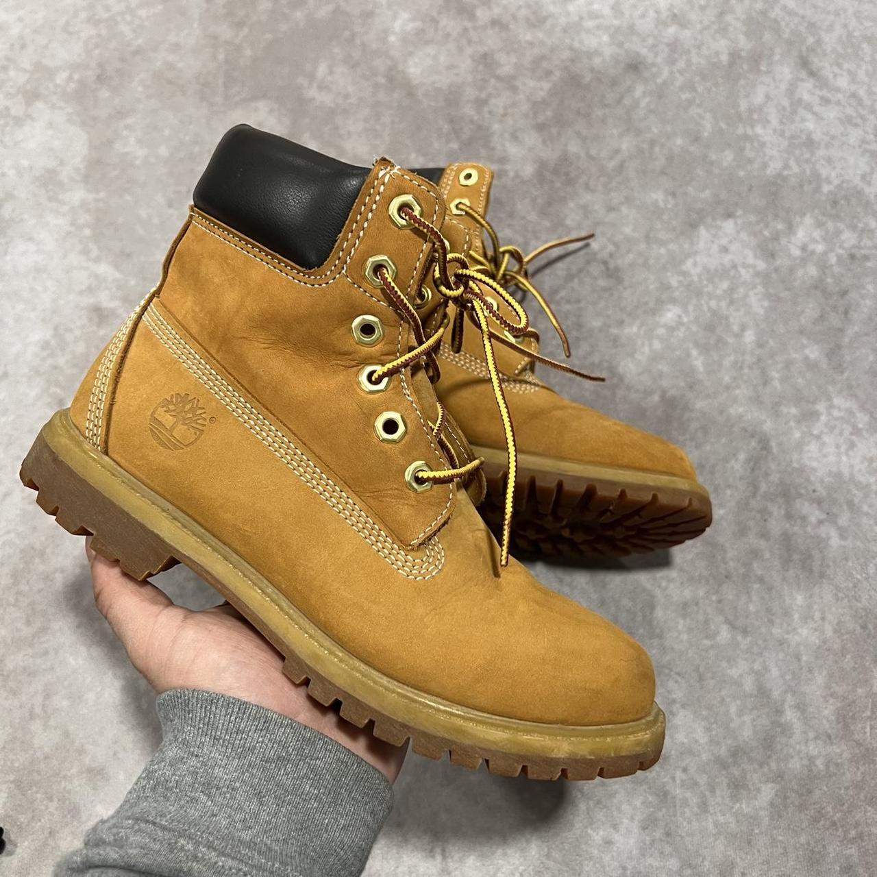 Timberland premium double sole boots women’s size 7!... | Depop