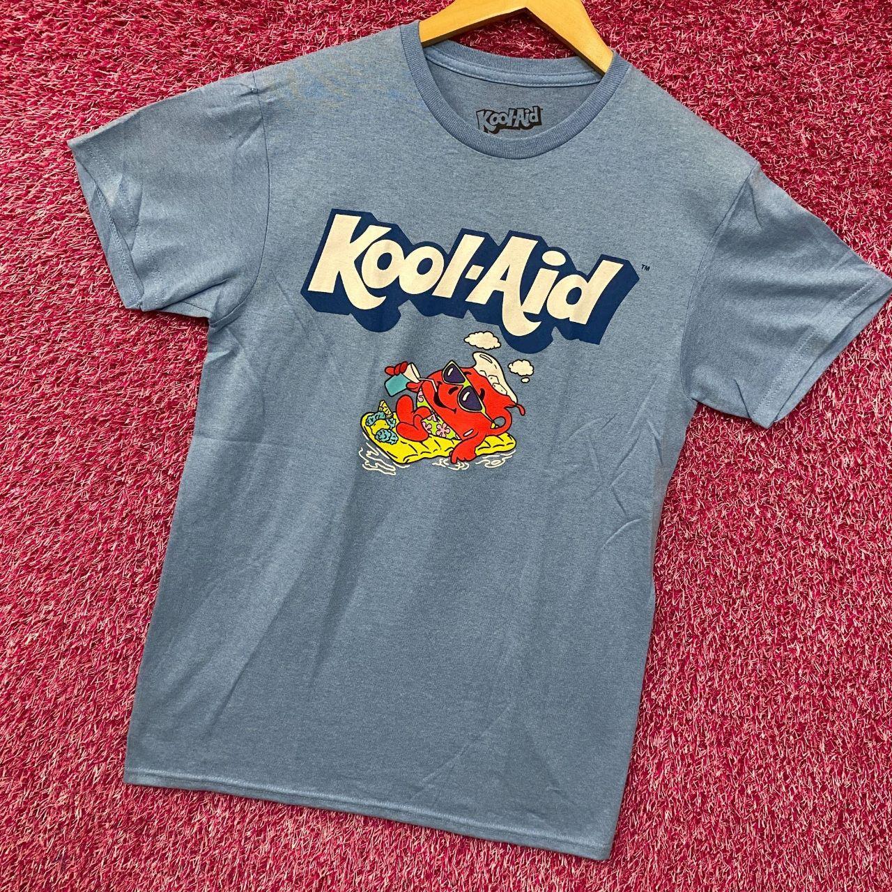 Kool-Aid Mens Oh Yeah Drink Mix Graphic T-Shirt... | Depop