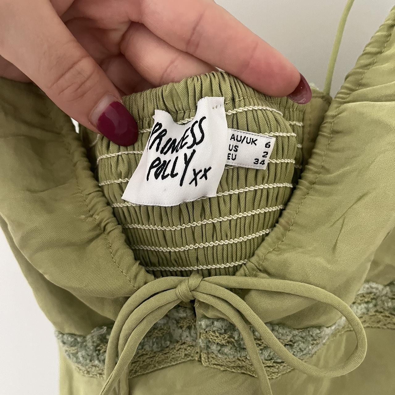 Princess polly green mini dress size 2 - Depop