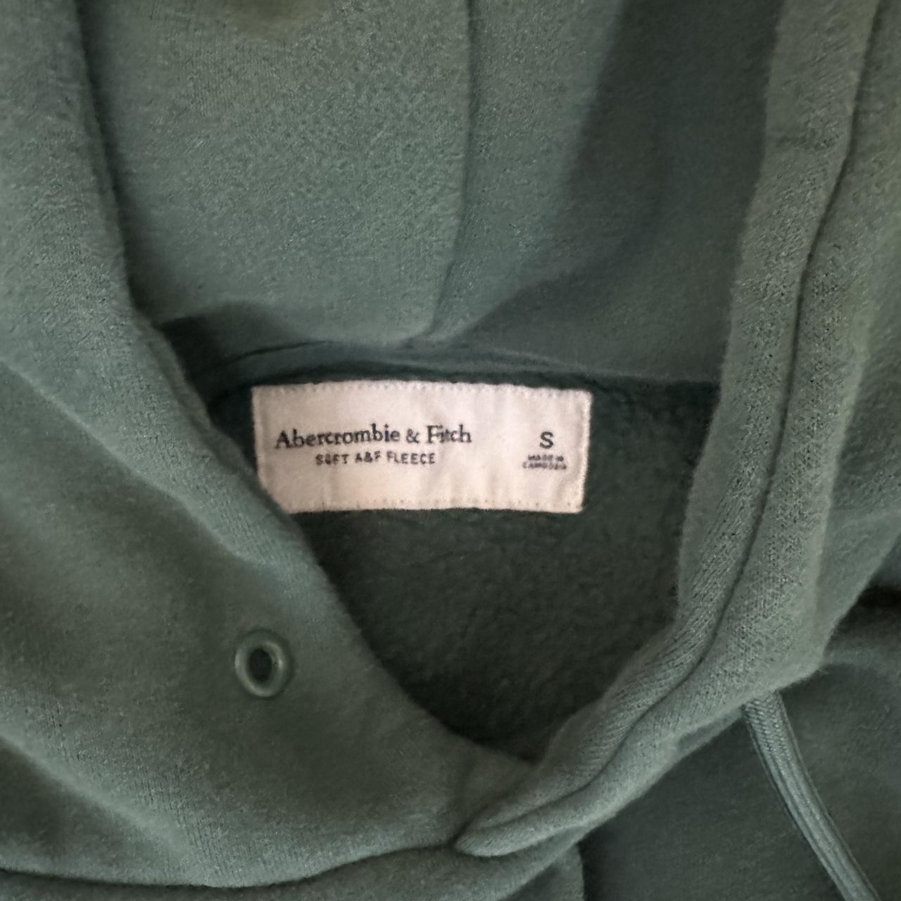 green Abercrombie hoodie - Depop