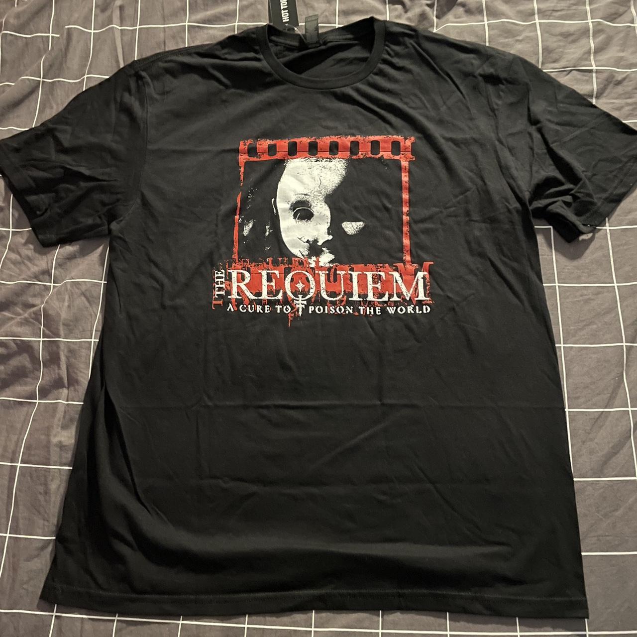The requiem emo band a cure to poison the world tee.... | Depop